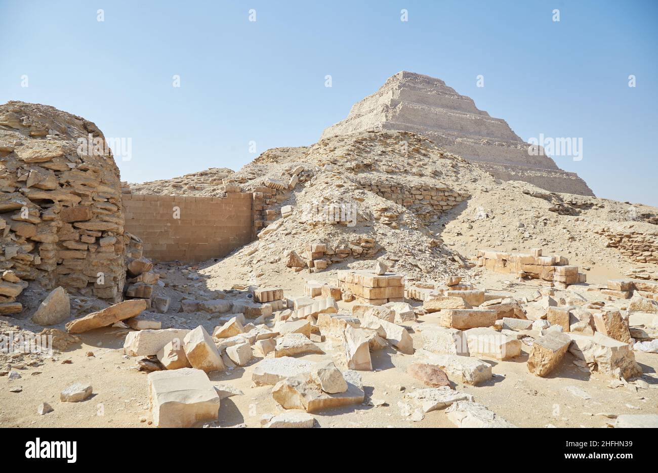 A View of the Step Pyramid of Djoser, Saqqara Stock Photo - Alamy