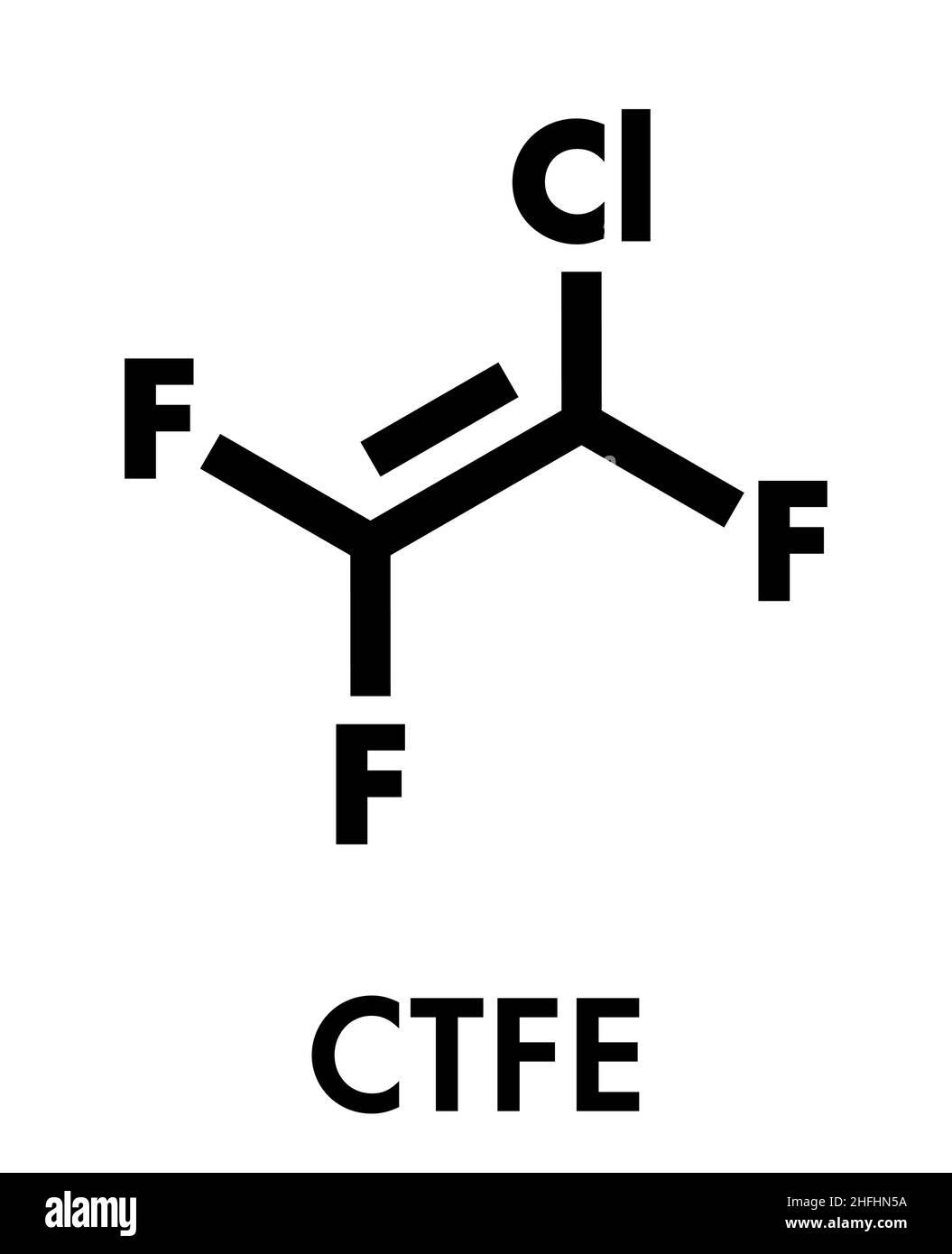 Chlorotrifluoroethylene (CTFE) refrigerant molecule and ...