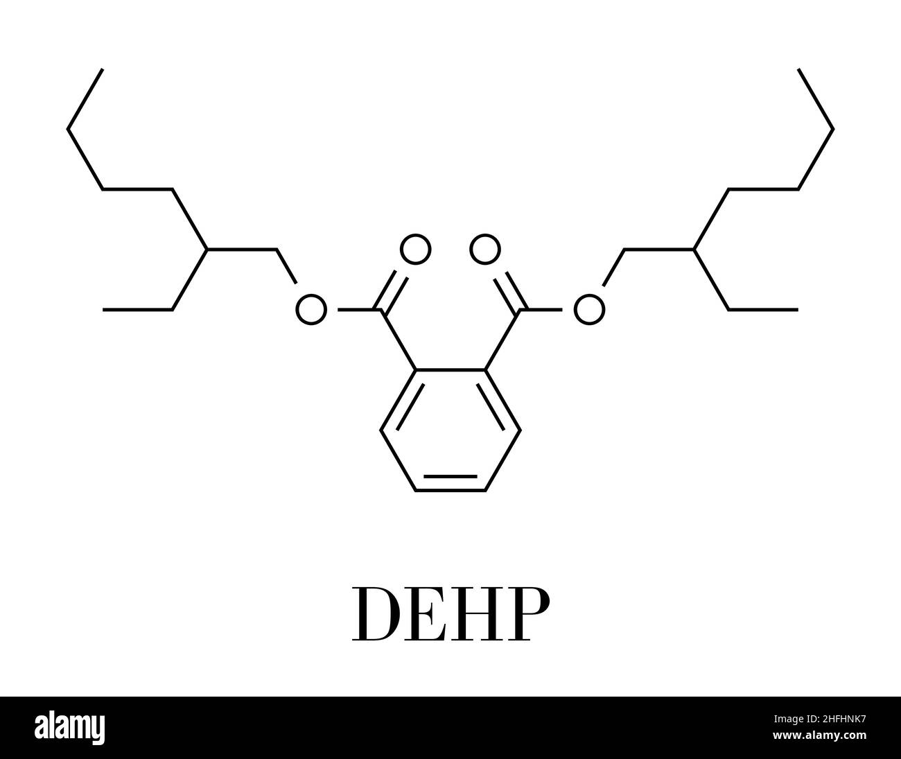 Dehp phthalate plasticizer molecule Black and White Stock Photos ...