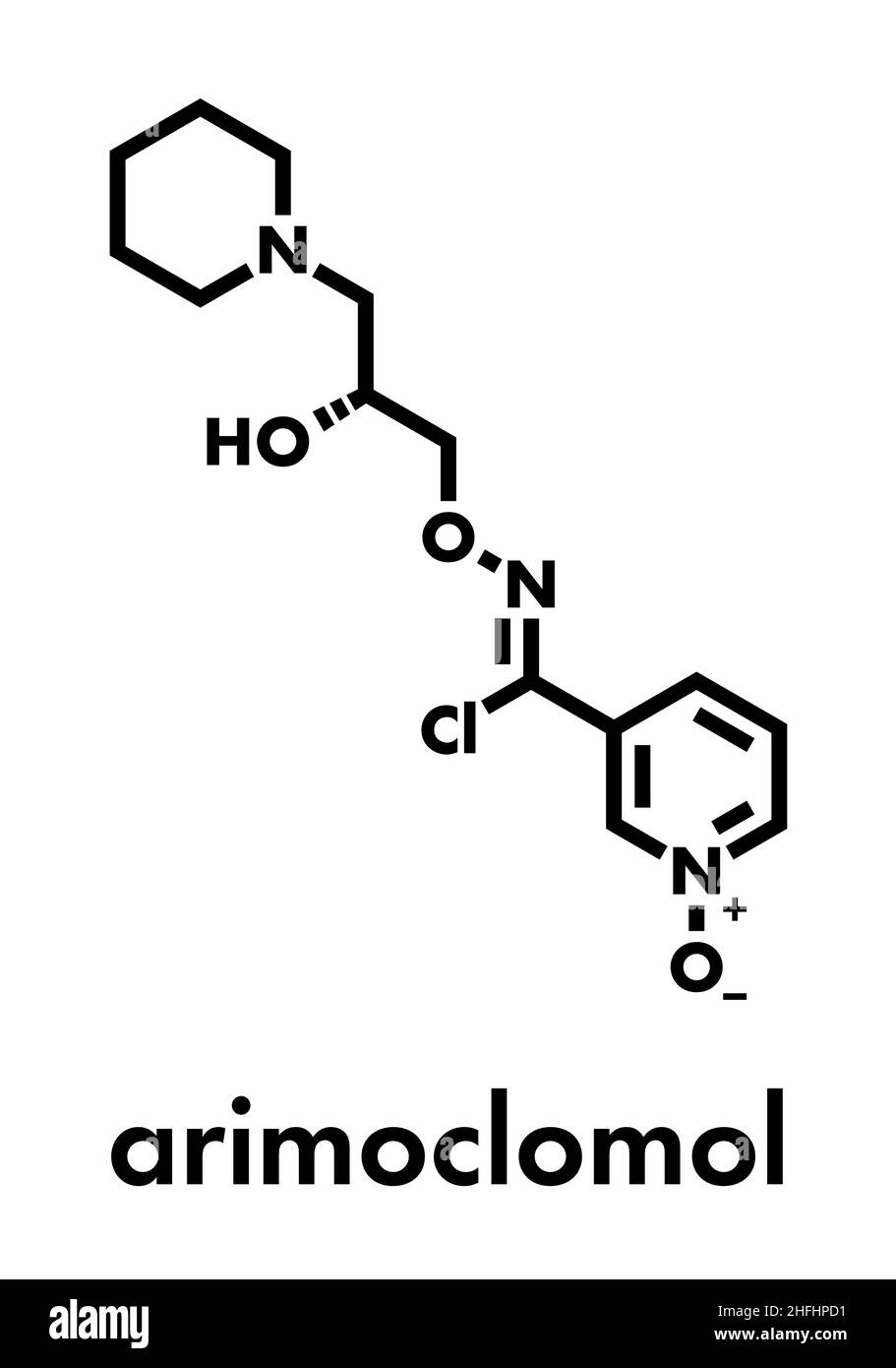Arimoclomol drug molecule. Skeletal formula Stock Vector Image & Art ...