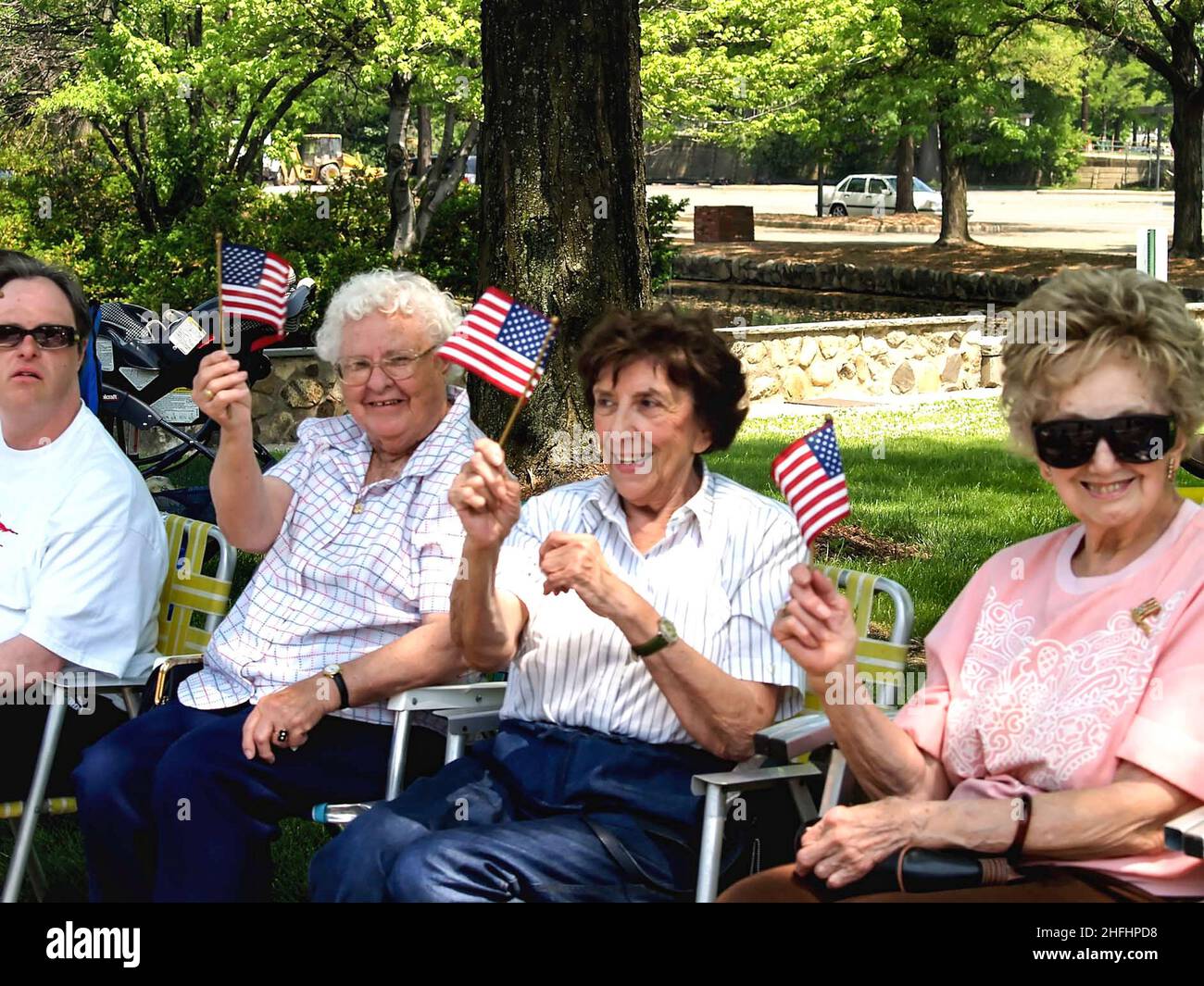 Spectators At a parade Stock Photo - Alamy
