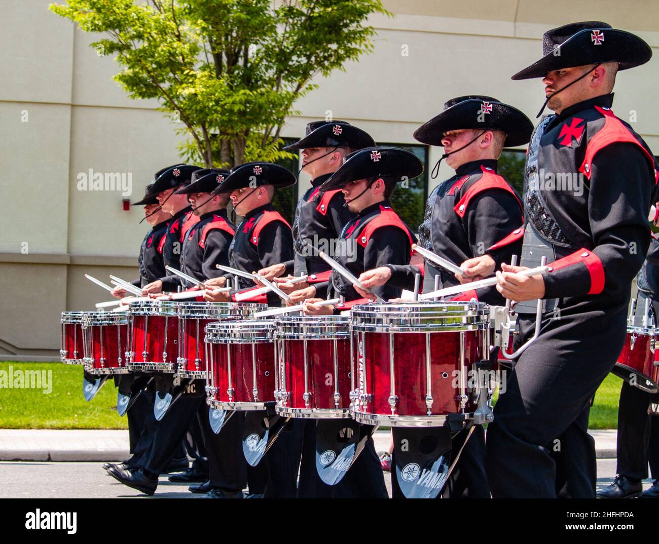 Drummers At a parade Stock Photo - Alamy