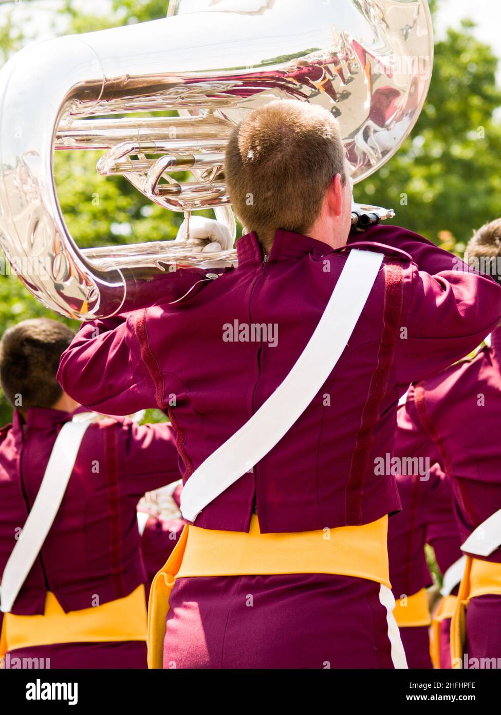 Marching Band At a parade Stock Photo - Alamy