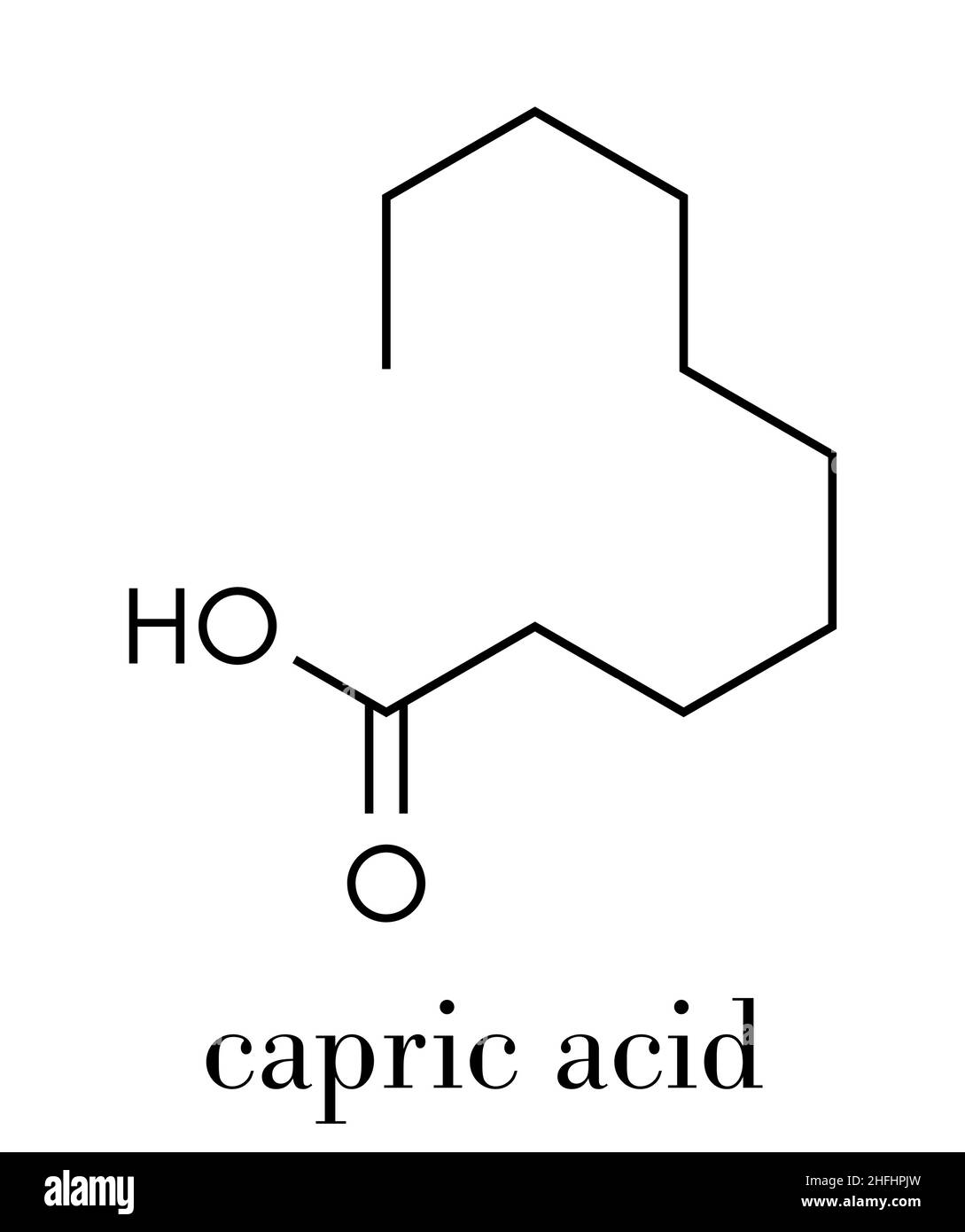 Capric acid decanoic acid Stock Vector Images - Alamy