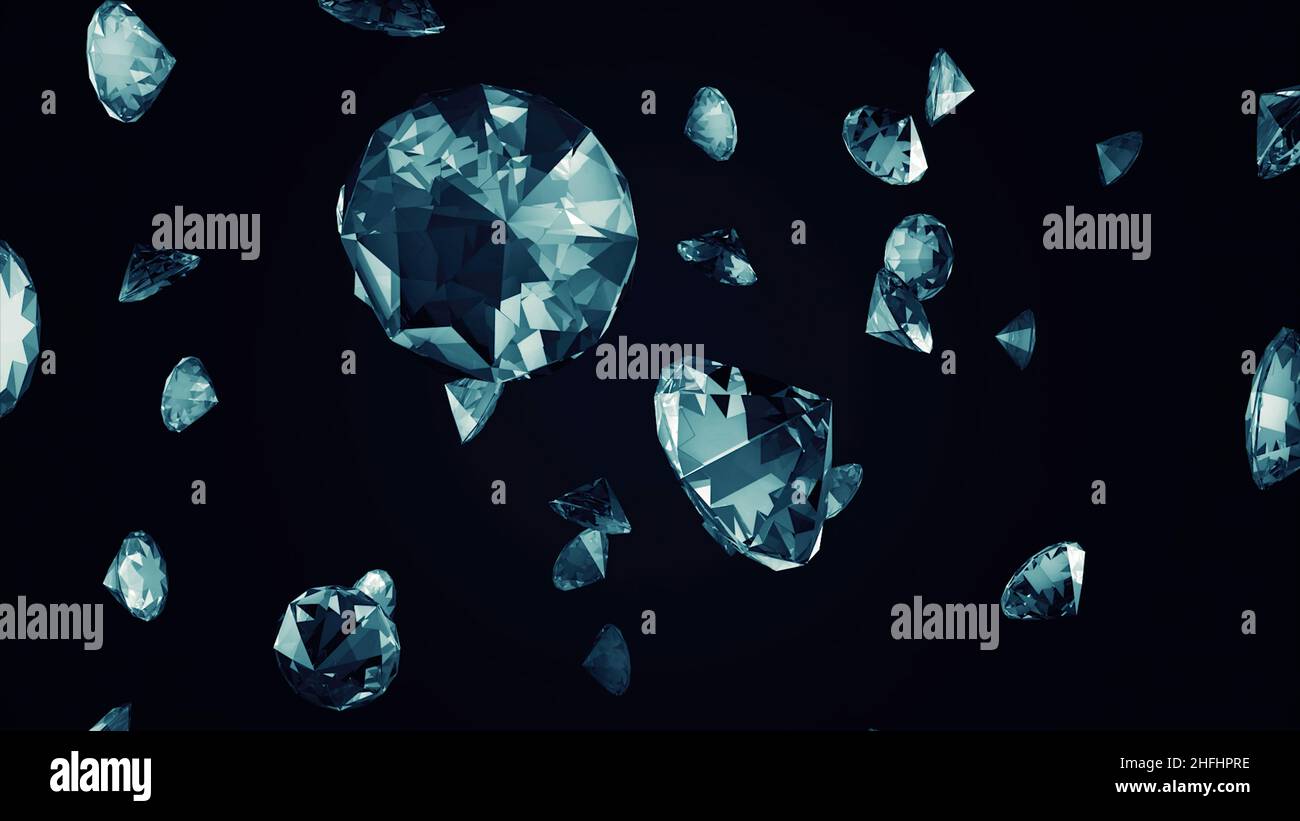 Diamonds falling down hi-res stock photography and images - Alamy