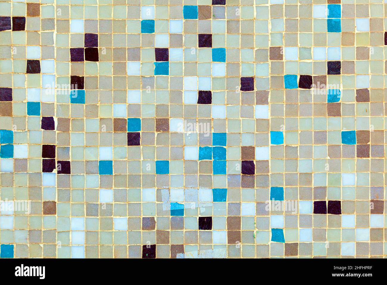 mosaique pattern in style of the sixtees Stock Photo - Alamy