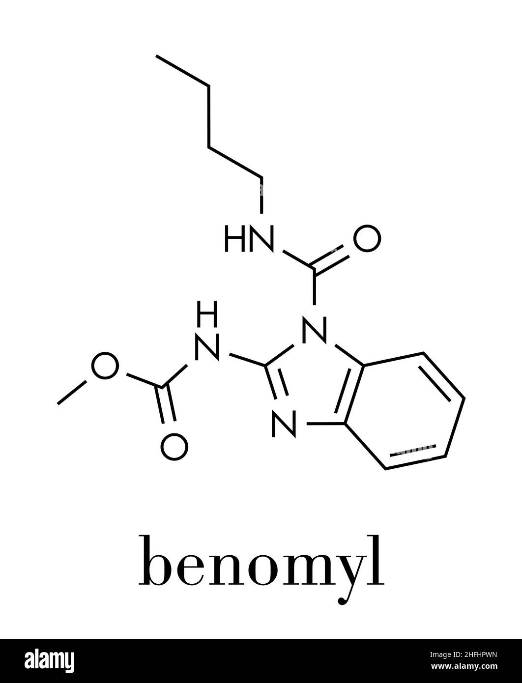 Benomyl fungicide molecule Black and White Stock Photos & Images - Alamy