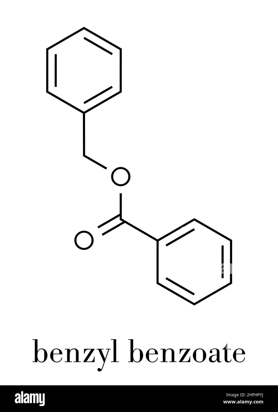 Benzyl benzoate drug molecule Black and White Stock Photos & Images - Alamy
