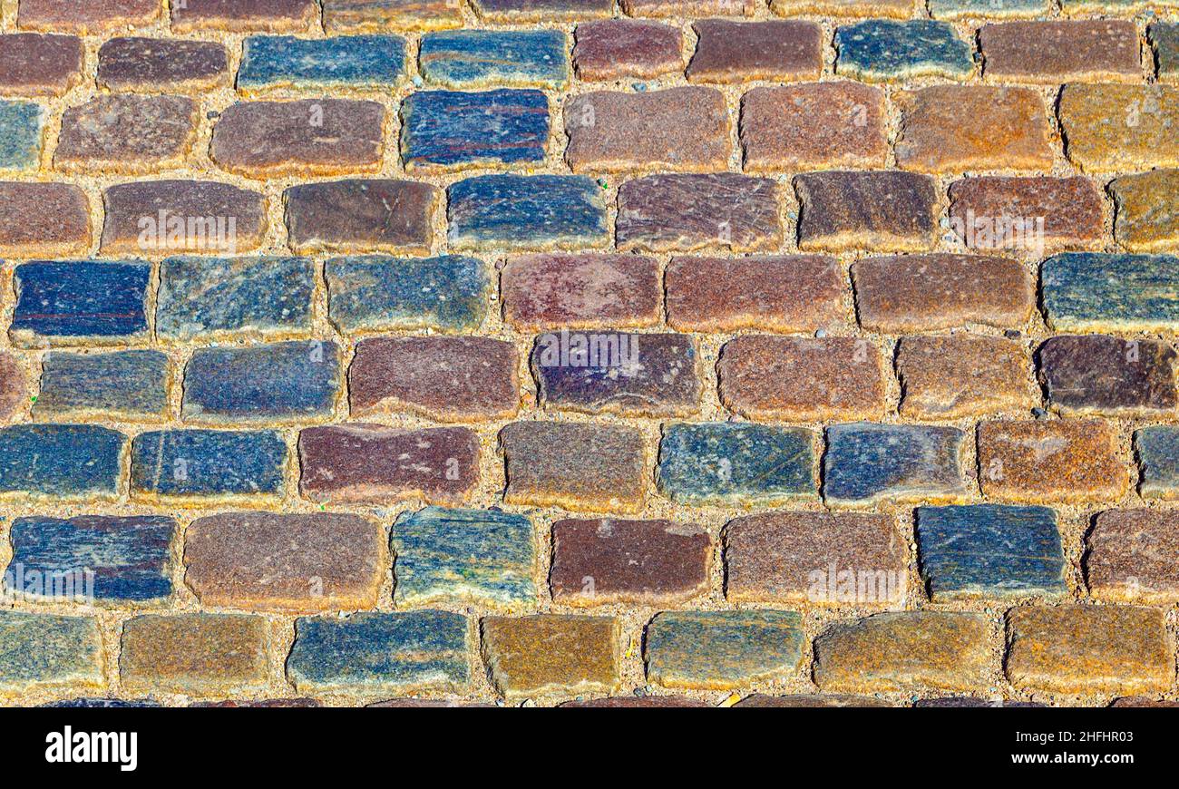 pattern of old cobble stone street Stock Photo - Alamy