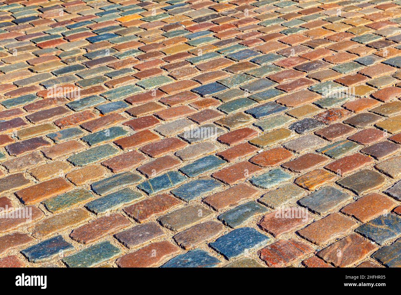 pattern of old cobble stone street Stock Photo - Alamy