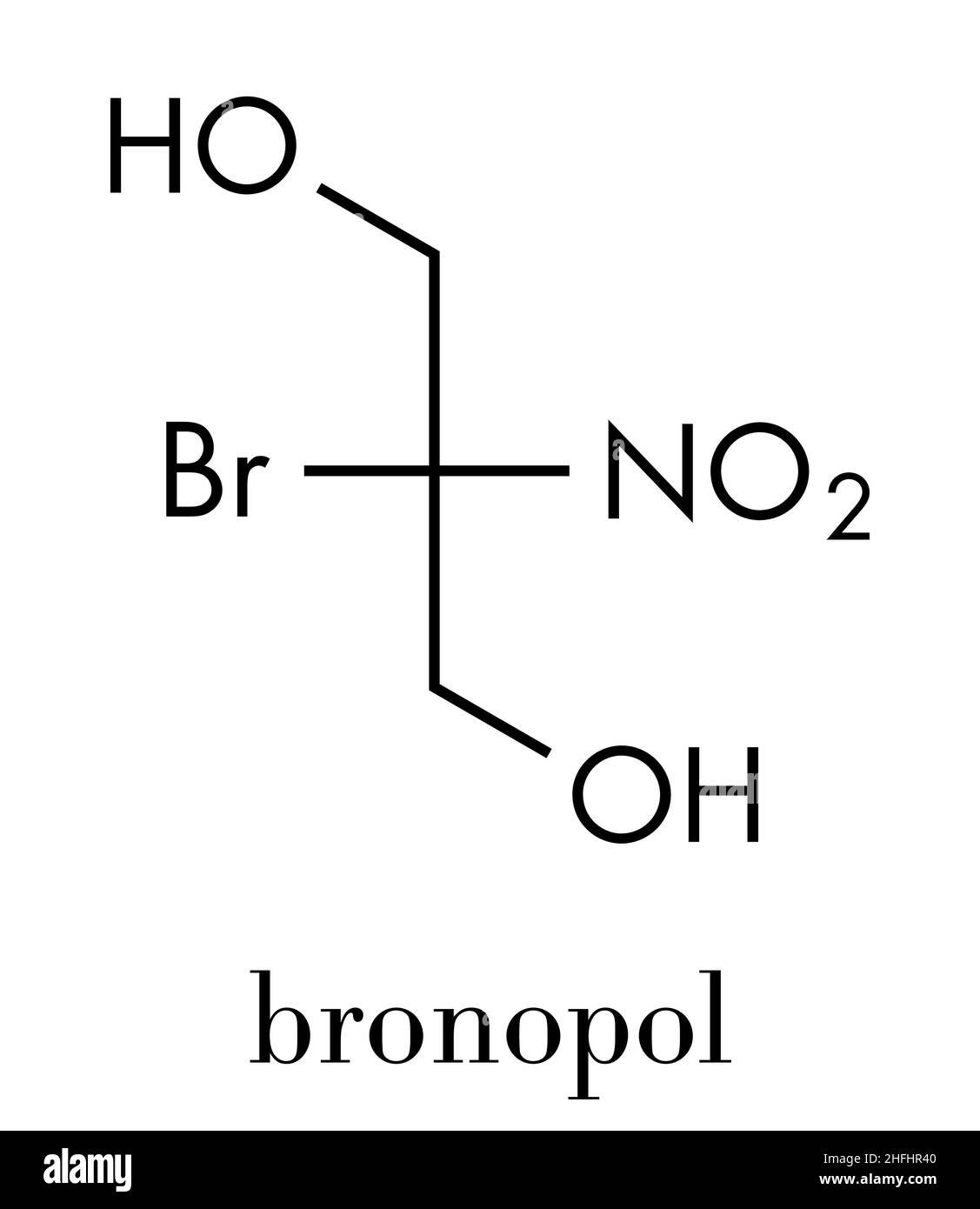 Bronopol preservative molecule. Possibly carcinogenic through ...