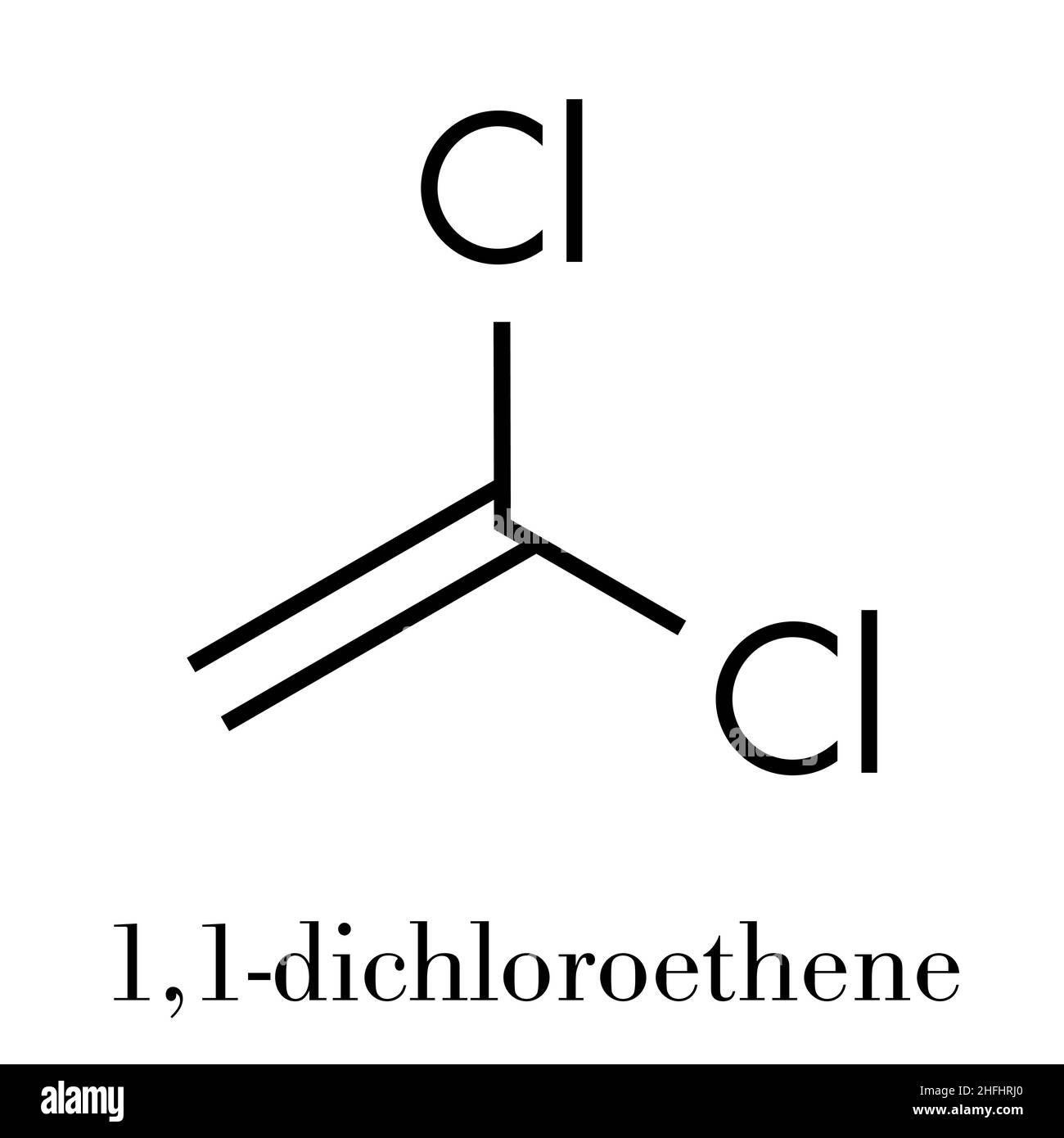 1,1-dichloroethene (DCE) polyvinylidine chloride (PVDC) building block ...