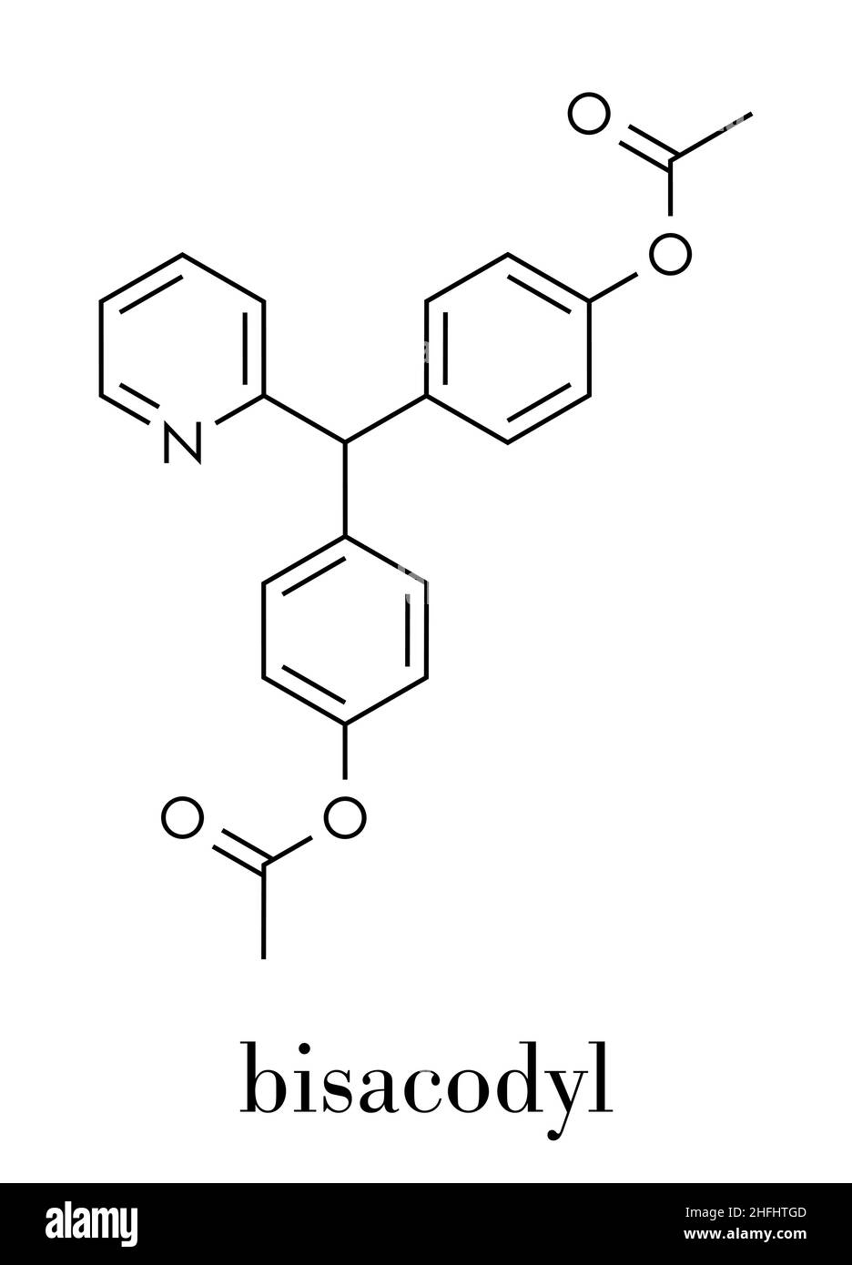 Bisacodyl laxative drug Stock Vector Images - Alamy