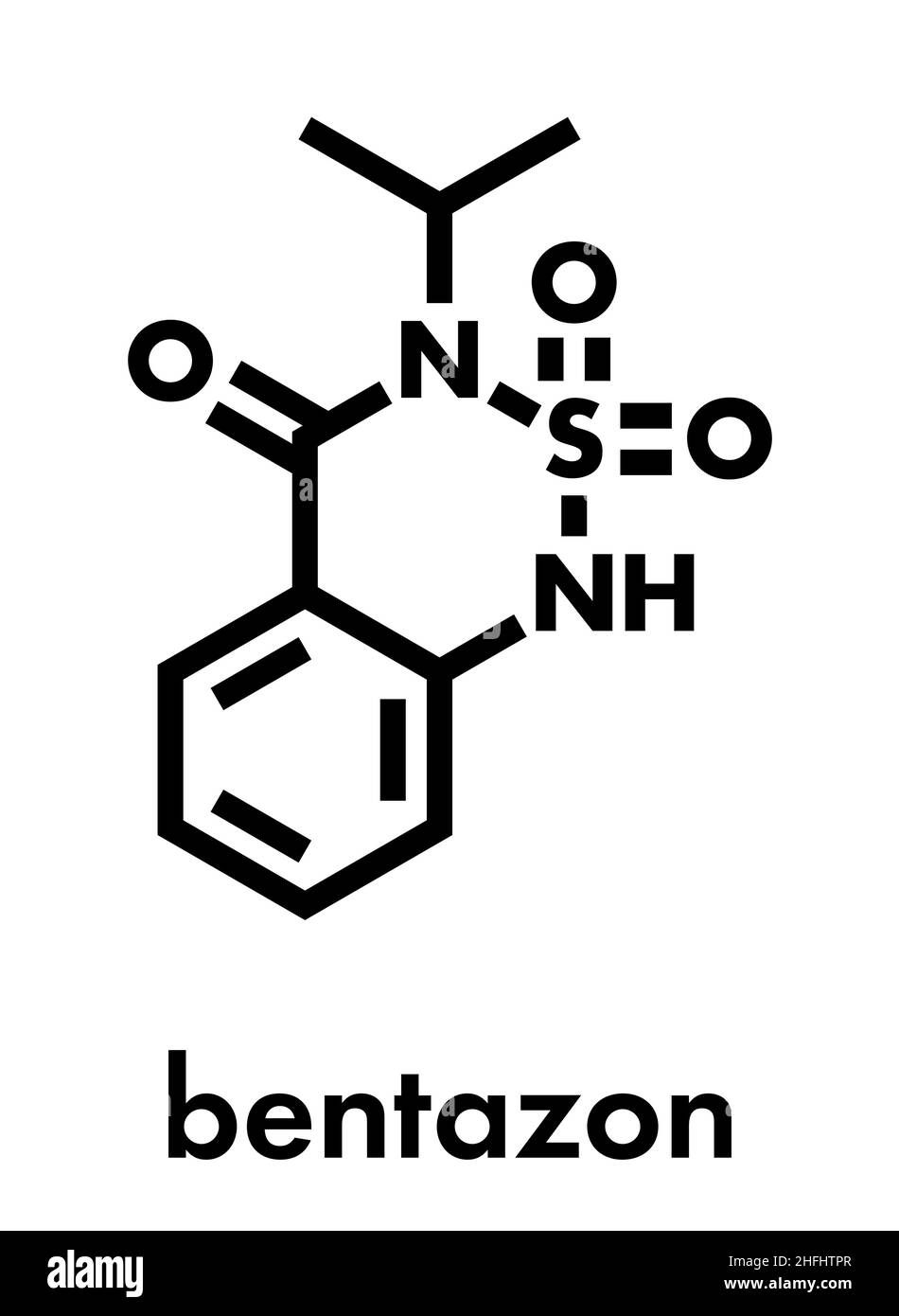 Bentazon herbicide molecule. Skeletal formula Stock Vector Image & Art ...