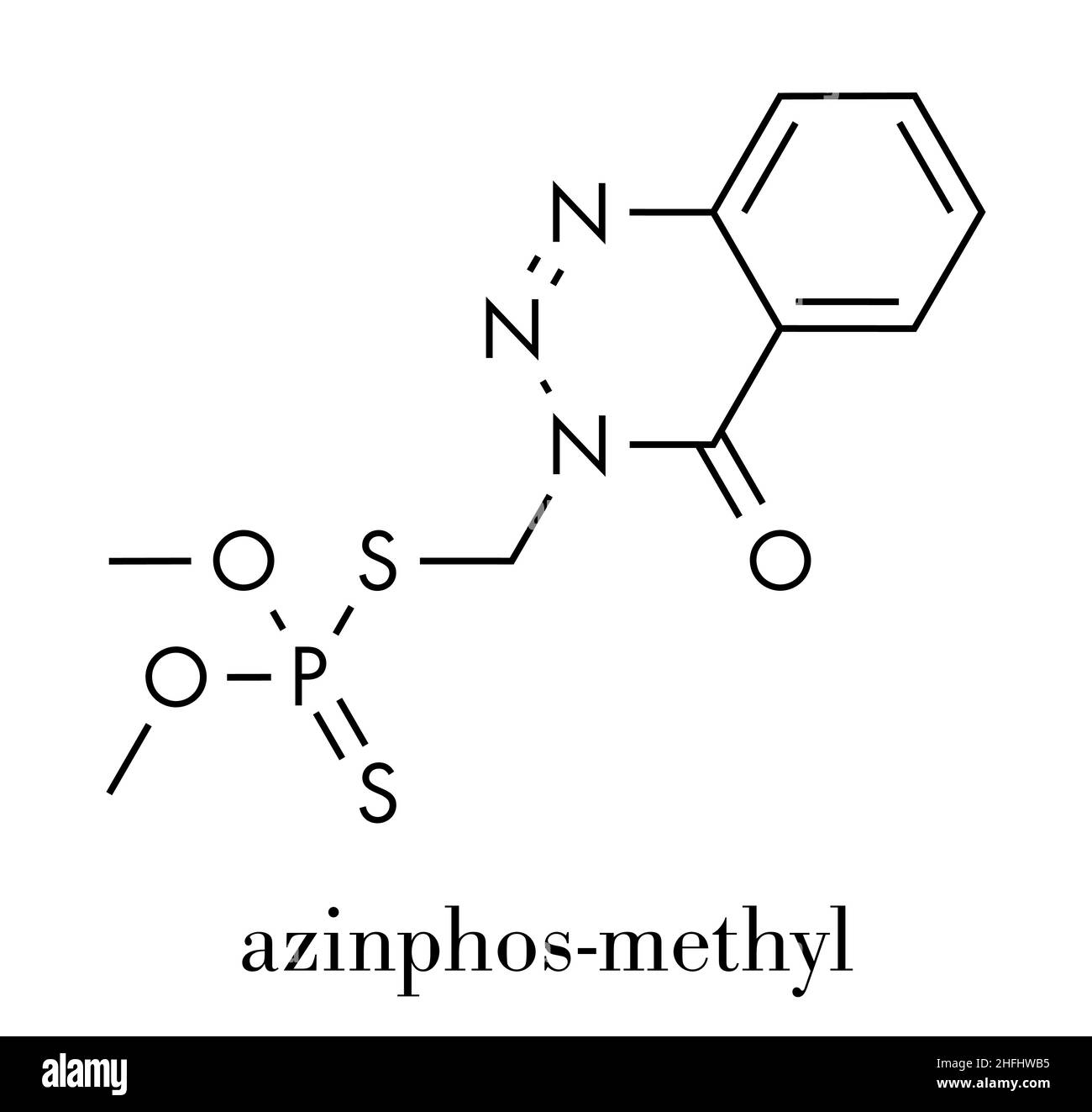 Azinphos-methyl organophosphate insecticide. Acts as neurotoxin through ...