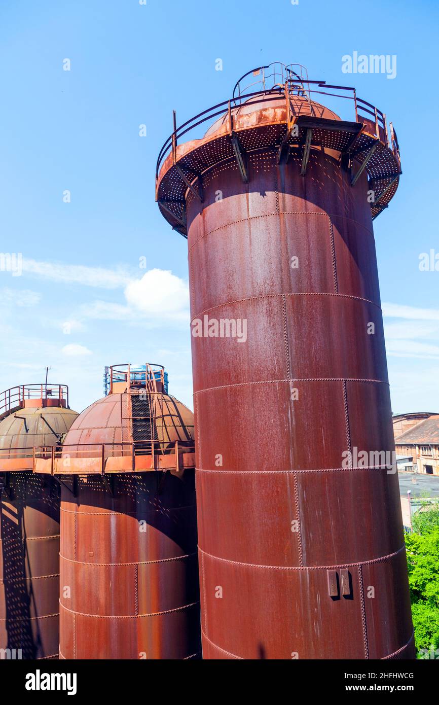 old iron works monuments from the late 20th century Stock Photo - Alamy