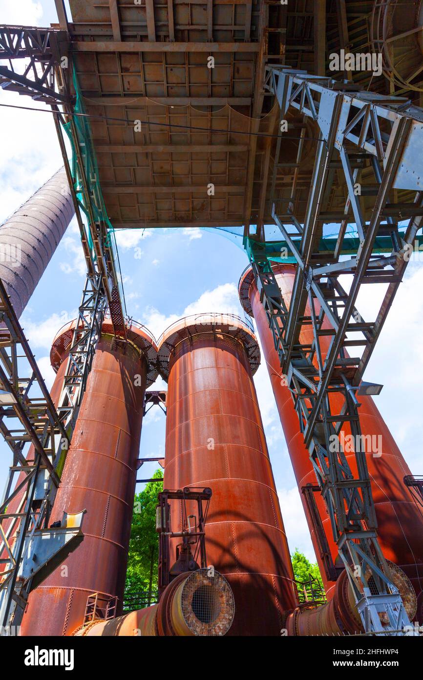 old iron works monuments from the late 20th century Stock Photo - Alamy