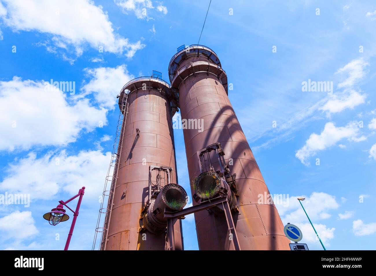 old iron works monuments from the late 20th century Stock Photo - Alamy