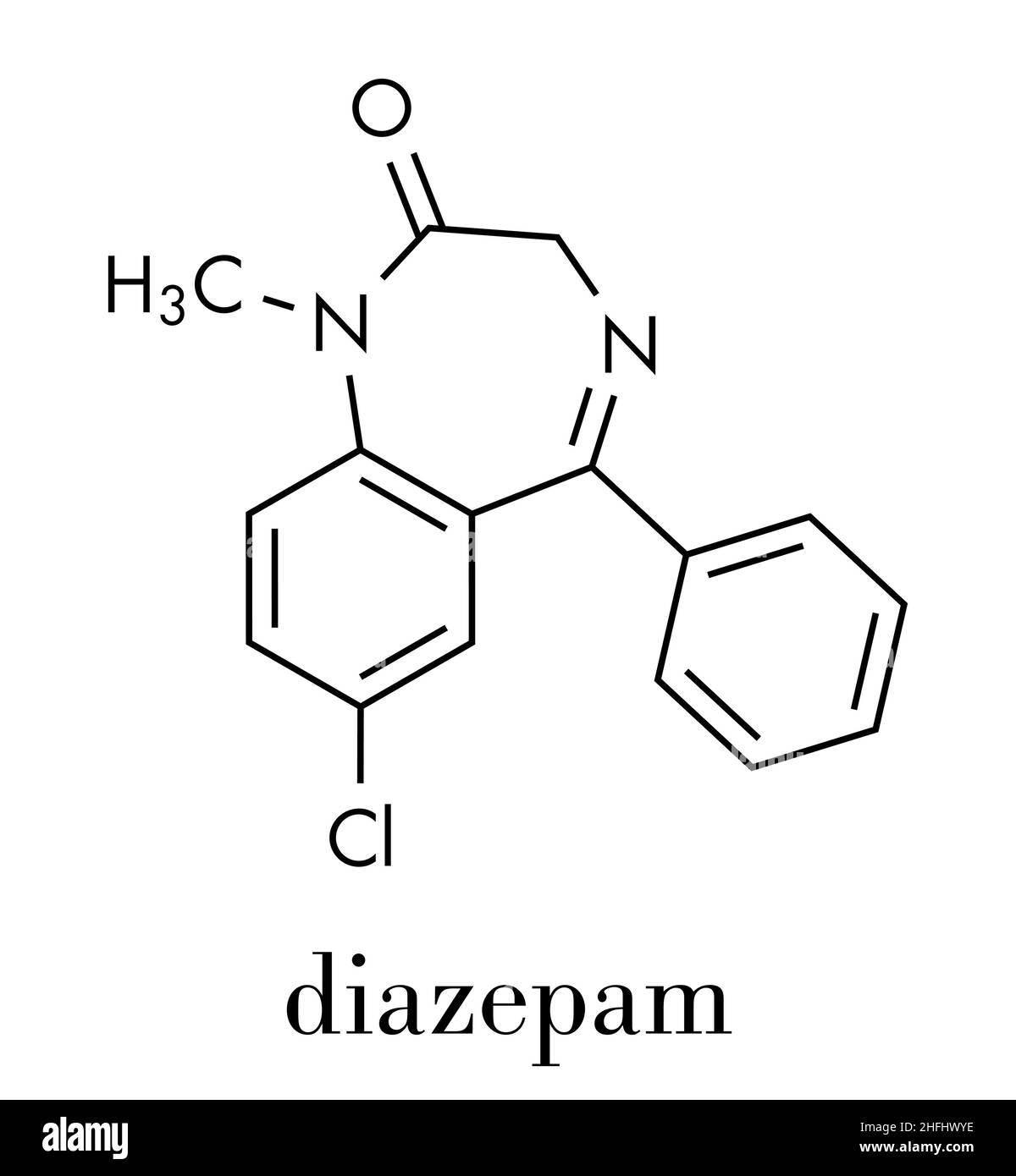 Diazepam skeletal hi-res stock photography and images - Alamy