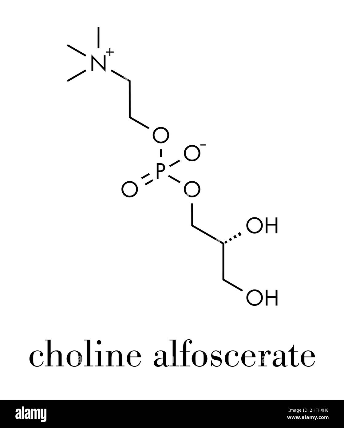 Alpha gpc molecule Stock Vector Images - Alamy