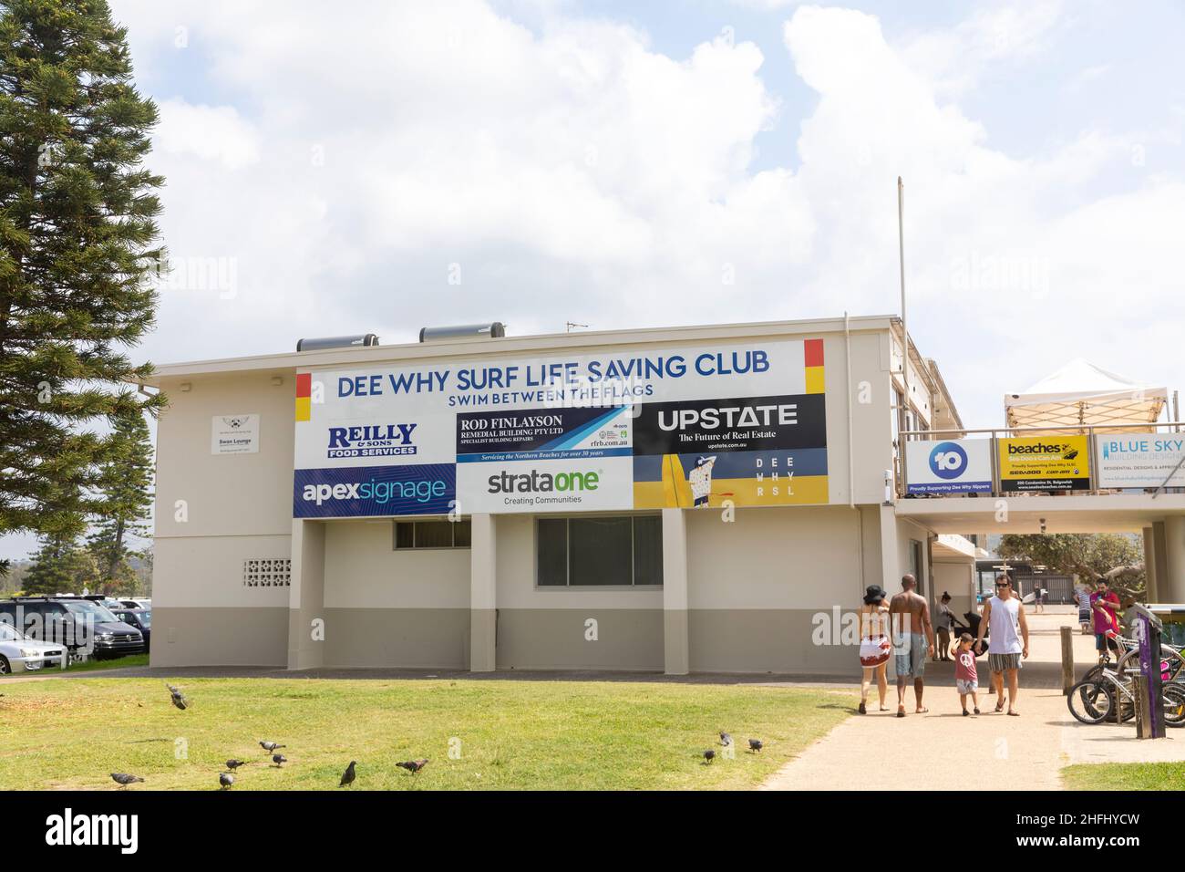Australian surf life saving club at Dee Why Beach suburb of Sydney ...