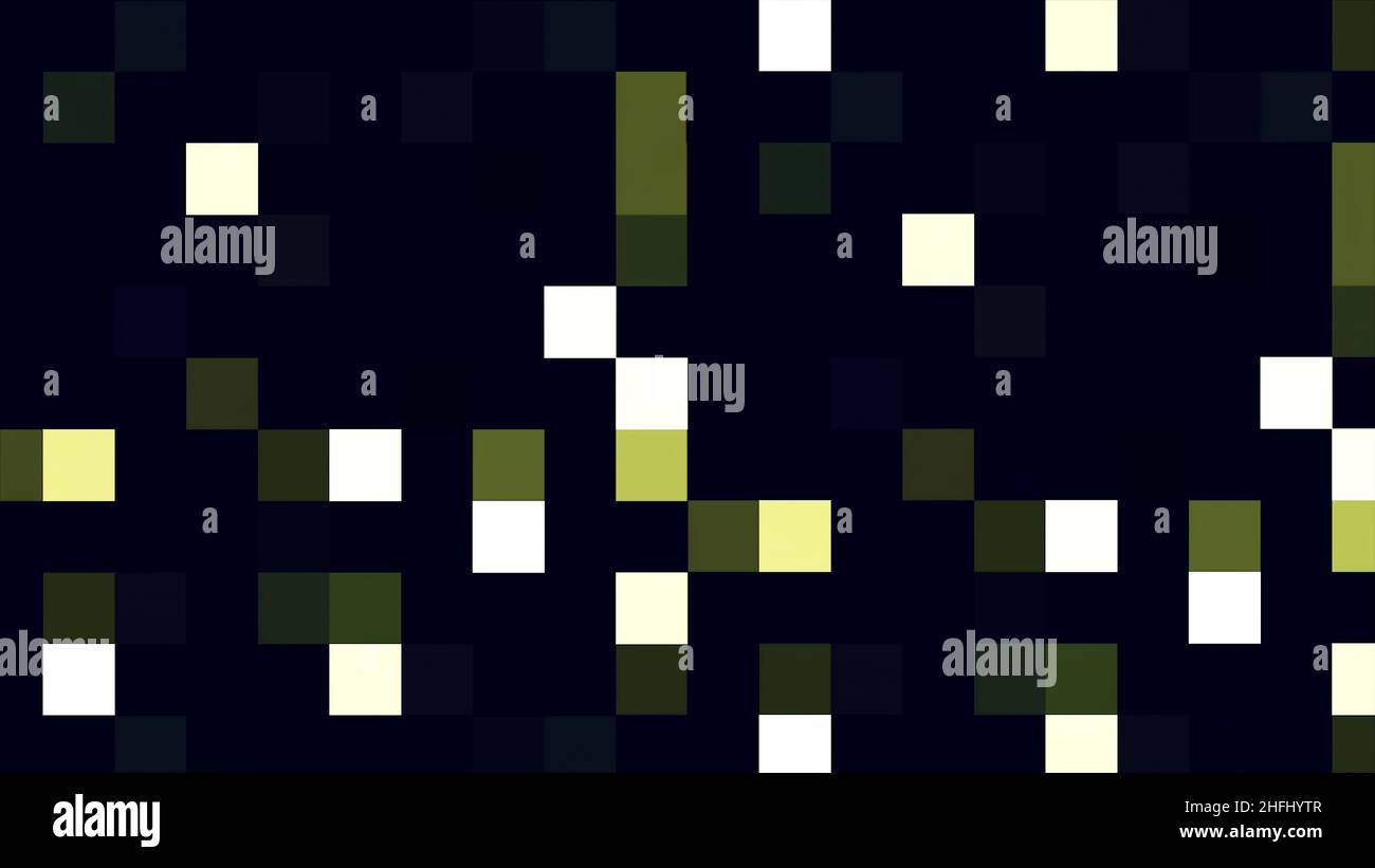 Multicolored blinking pixels motion background. Colorful blinking ...