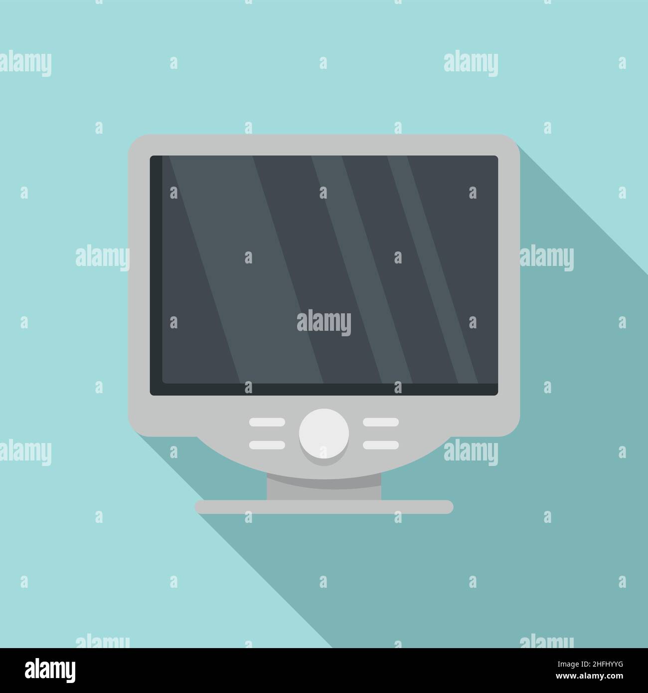 Flat monitor icon flat vector. Pc display. Computer screen Stock Vector Image & Art - Alamy