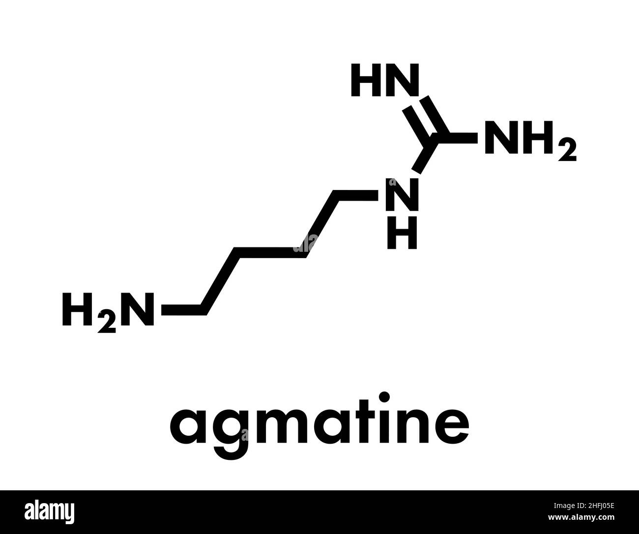 Agmatine molecule Stock Vector Images - Alamy