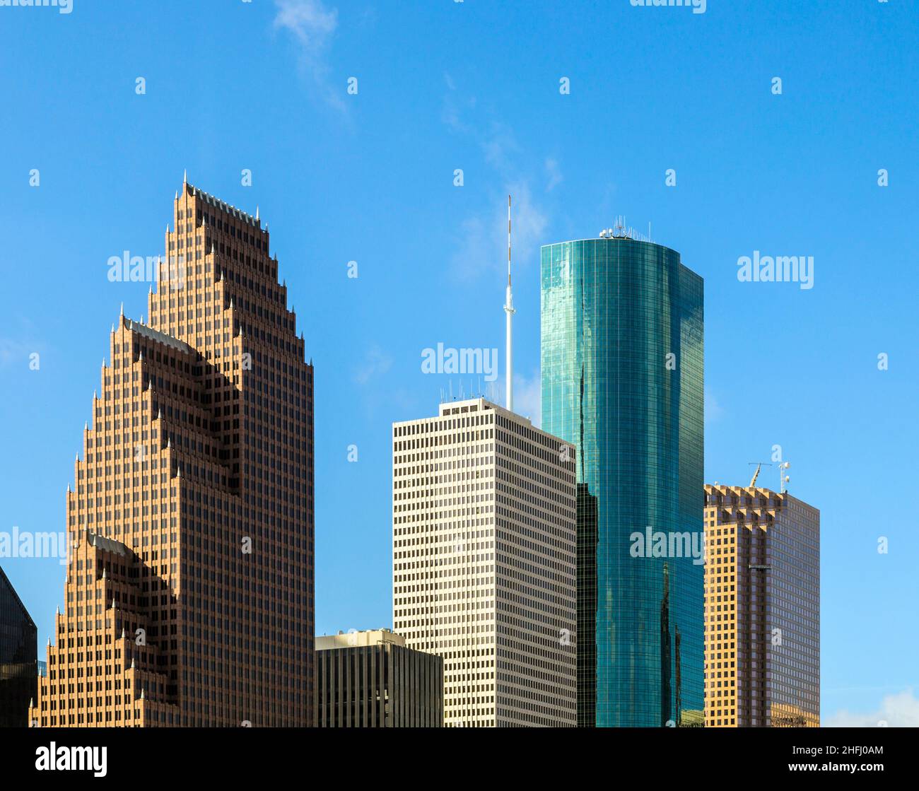 Houston downtown buildings at dusk hi-res stock photography and images ...