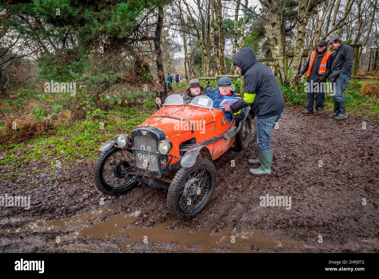 The Pre War Austin 7 car club members taking part in the Dave Wilcox ...