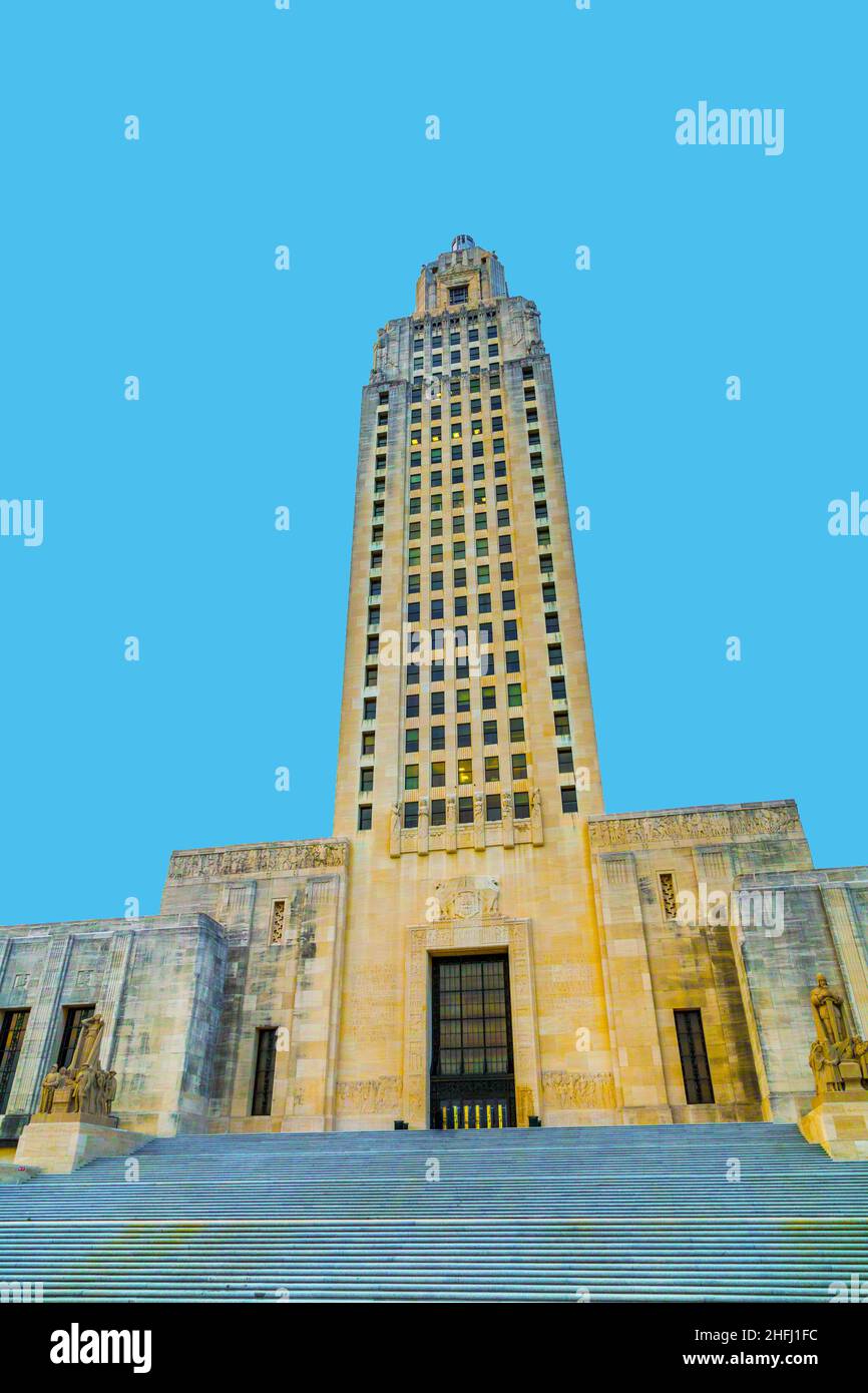 Baton Rouge, Louisiana - State Capitol building Stock Photo - Alamy