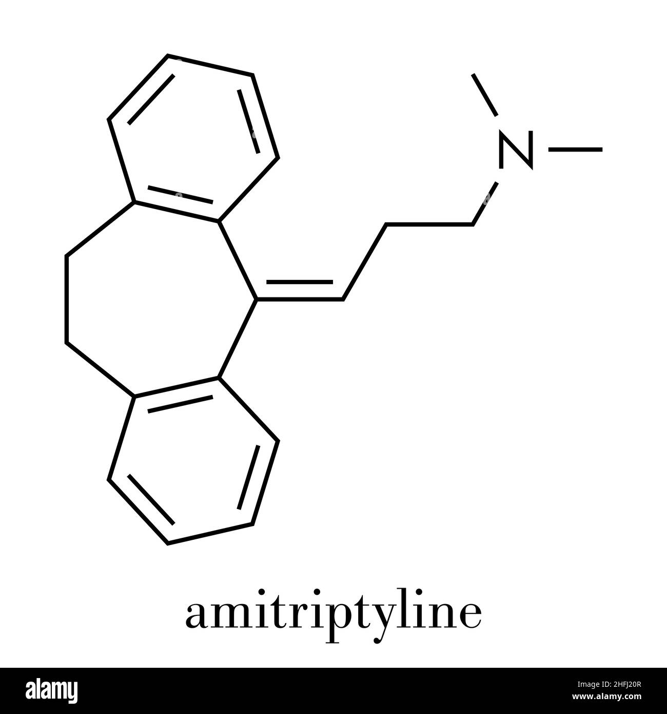 Amitriptyline Tricyclic Antidepressant Drug Molecule Used In Treatment Of Clinical Depression