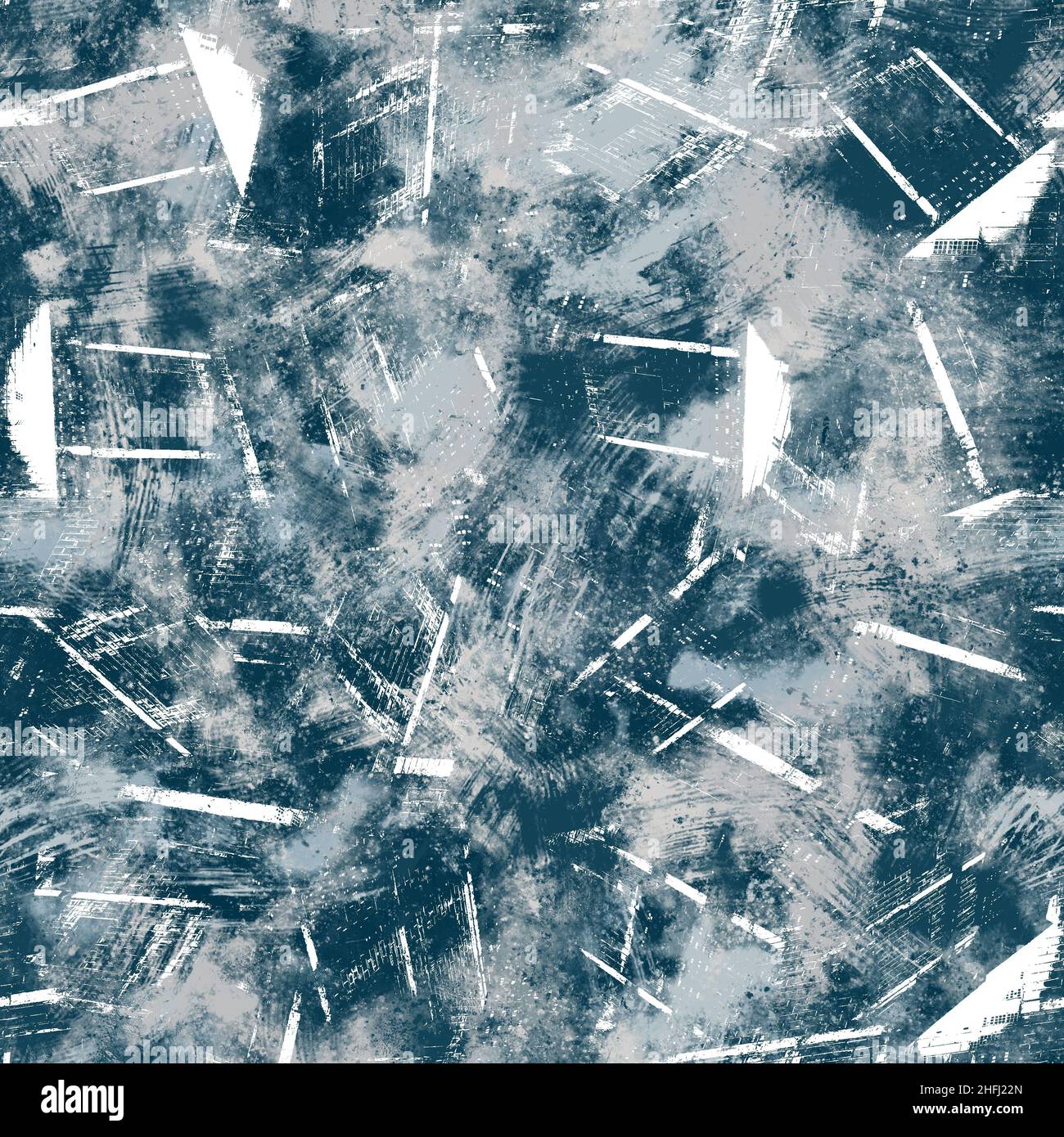 Seamless navy blue and white abstract grungy seamless surface pattern ...