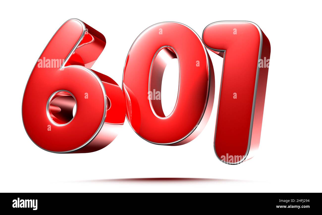 3d number 601 hi-res stock photography and images - Alamy