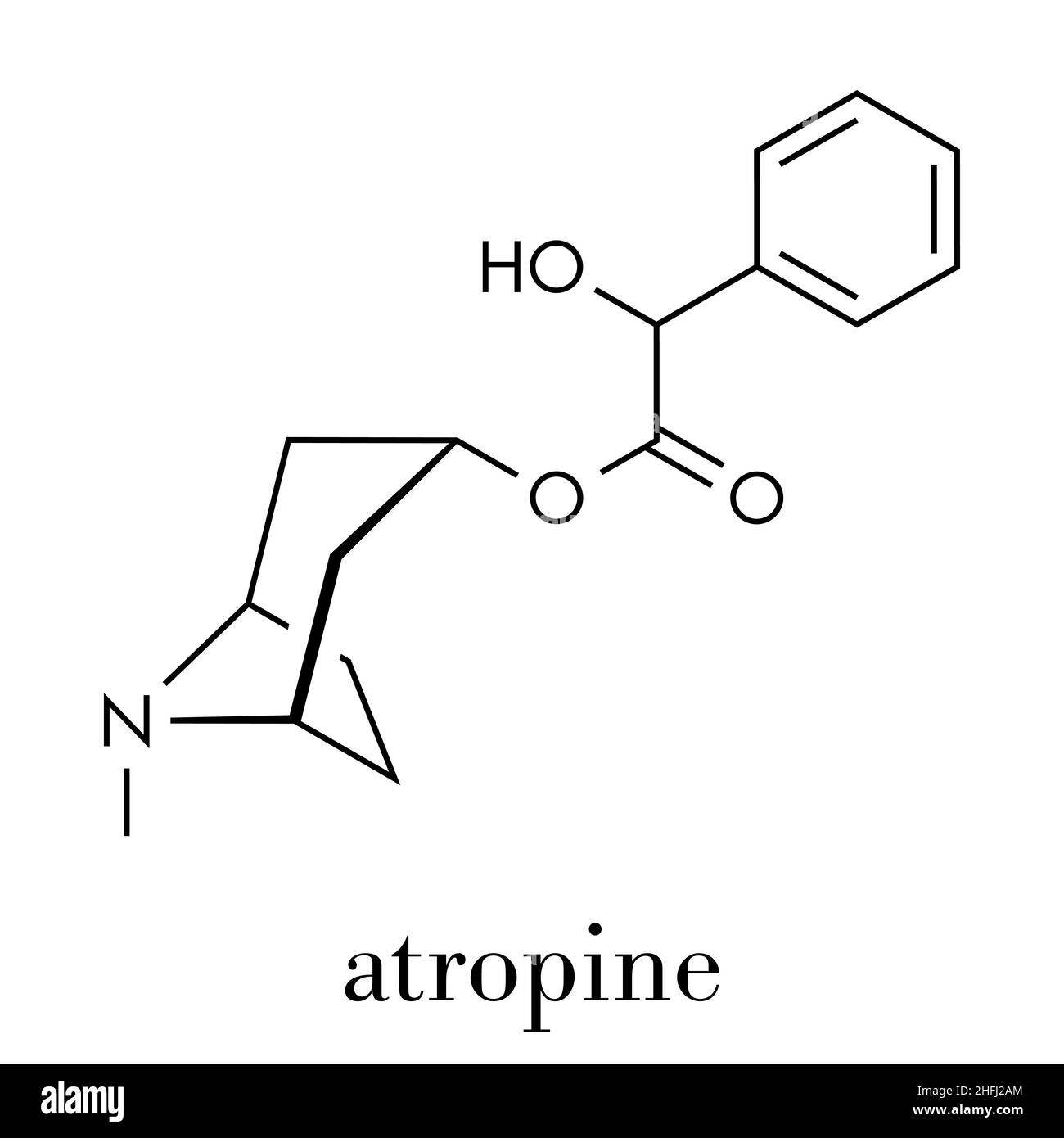 Atropine molecular Stock Vector Images - Alamy