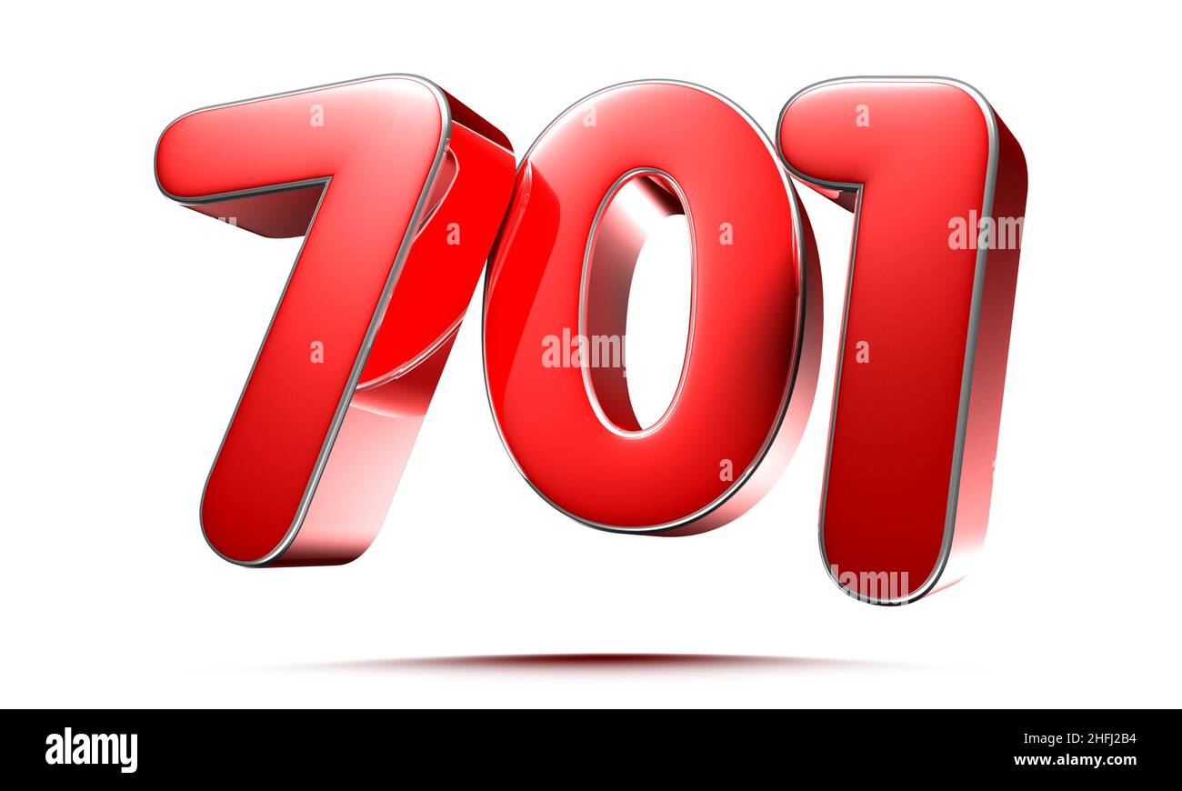 3d number 701 hi-res stock photography and images - Alamy