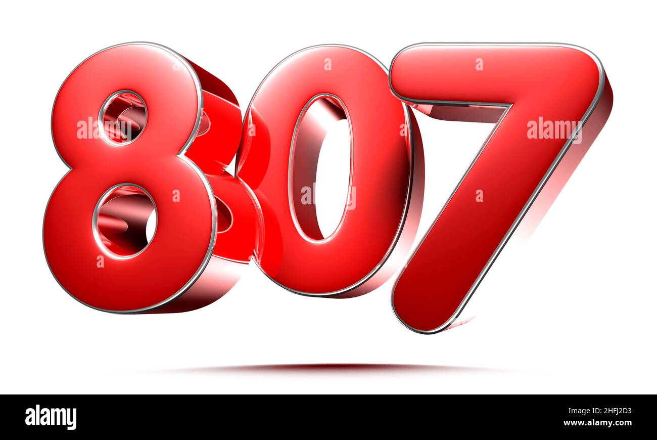 3d number 807 hi-res stock photography and images - Alamy
