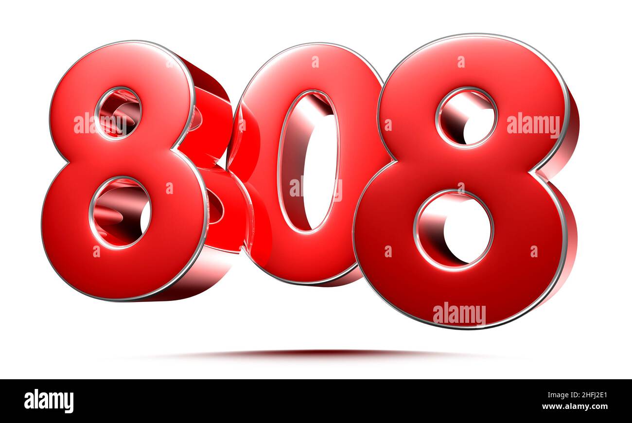 3d number 808 hi-res stock photography and images - Alamy