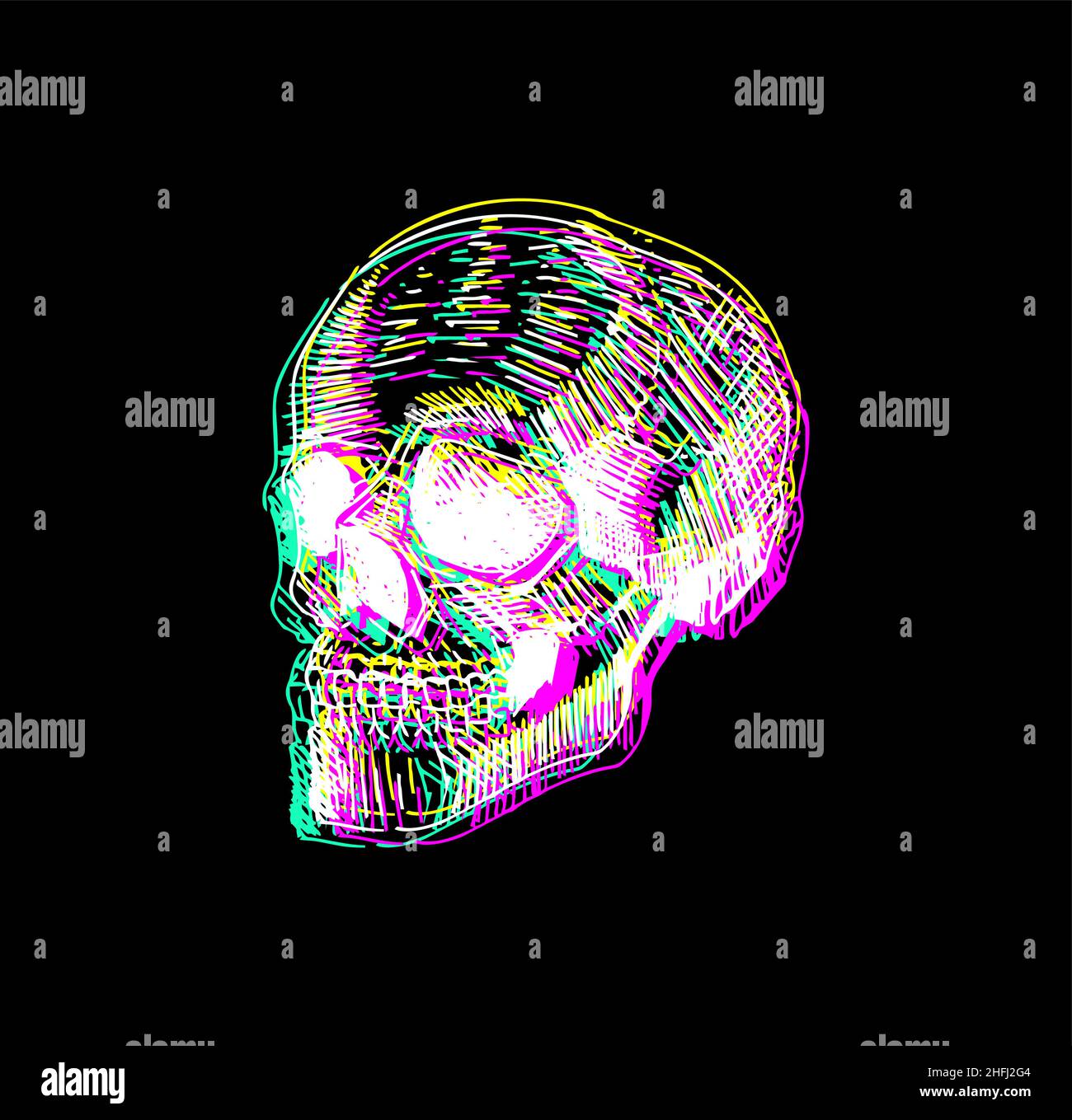 Distortion of human Stock Vector Images - Alamy