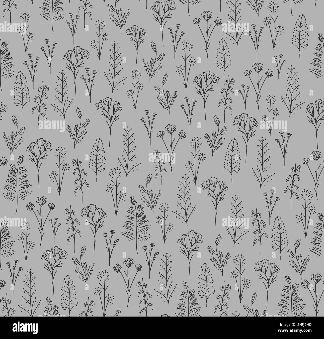 Plants wildflowers Stock Vector Images - Alamy