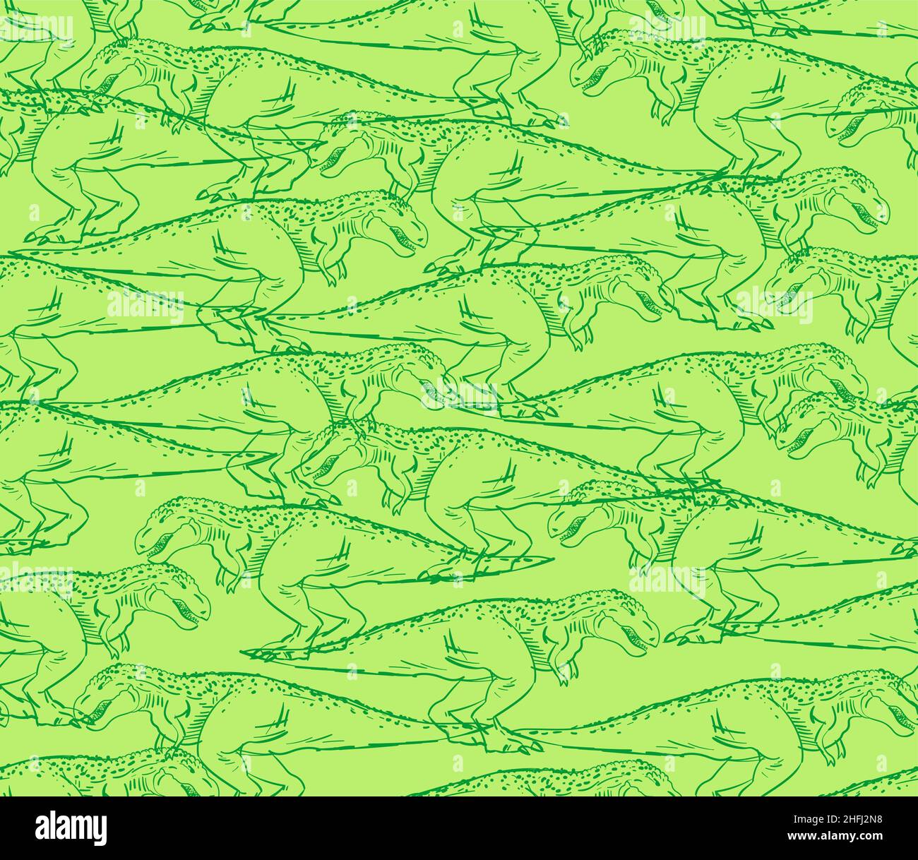 Tyrannosaurus pattern seamless. Dinosaur T-Rex hand drawing background ...
