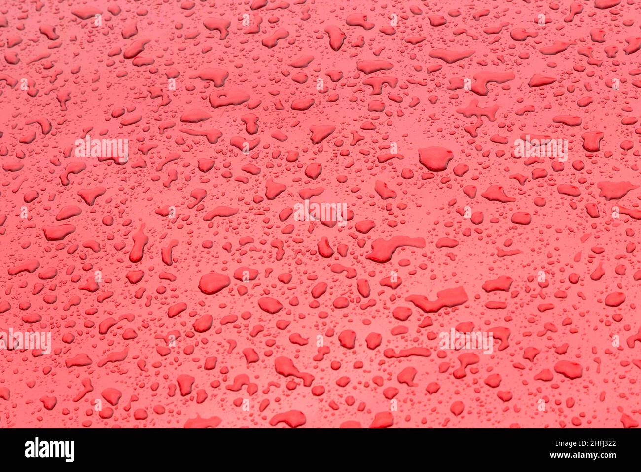 drop of water gives a harmonic structure on the metal surface of the ...