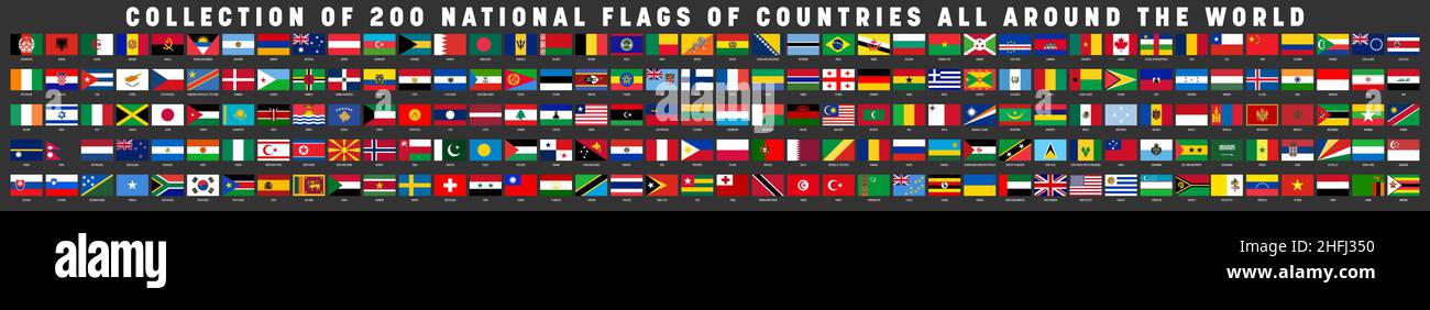 National flags of World countries collection Stock Vector Image & Art ...
