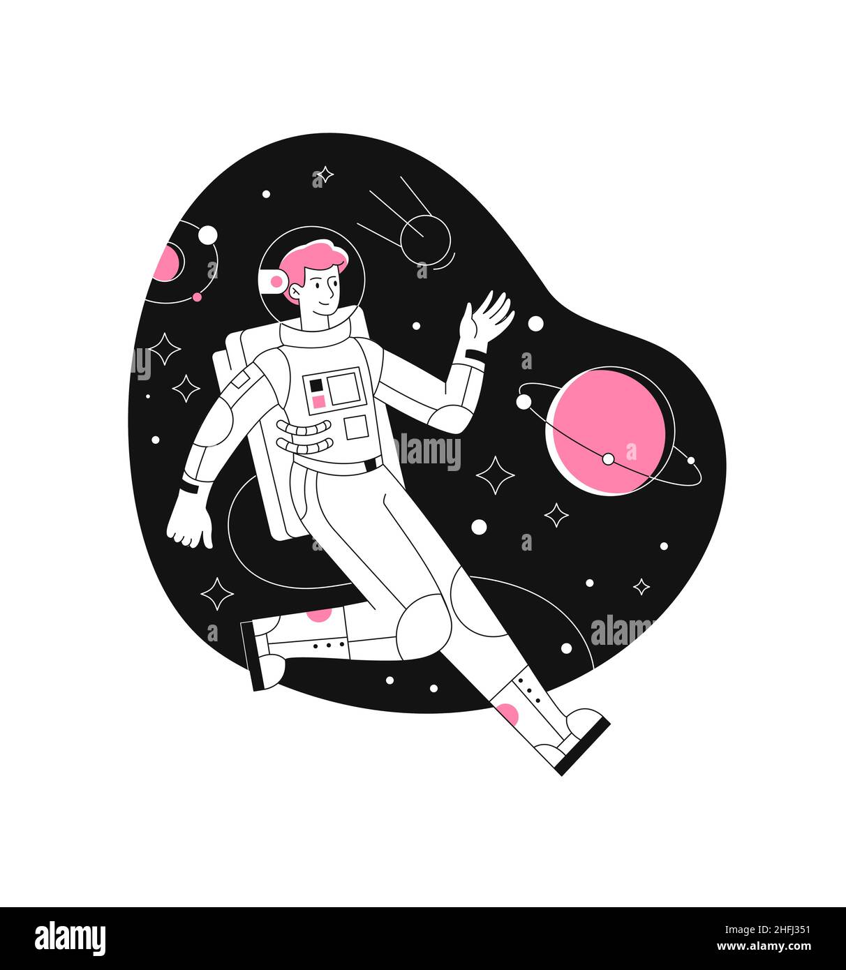 Digital astronaut Stock Vector Images - Alamy