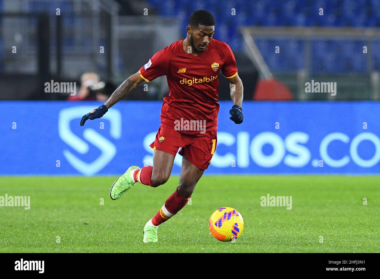 Rome, Lazio. 16th Jan, 2022. Ainsley Maitland-Niles of AS Roma during ...