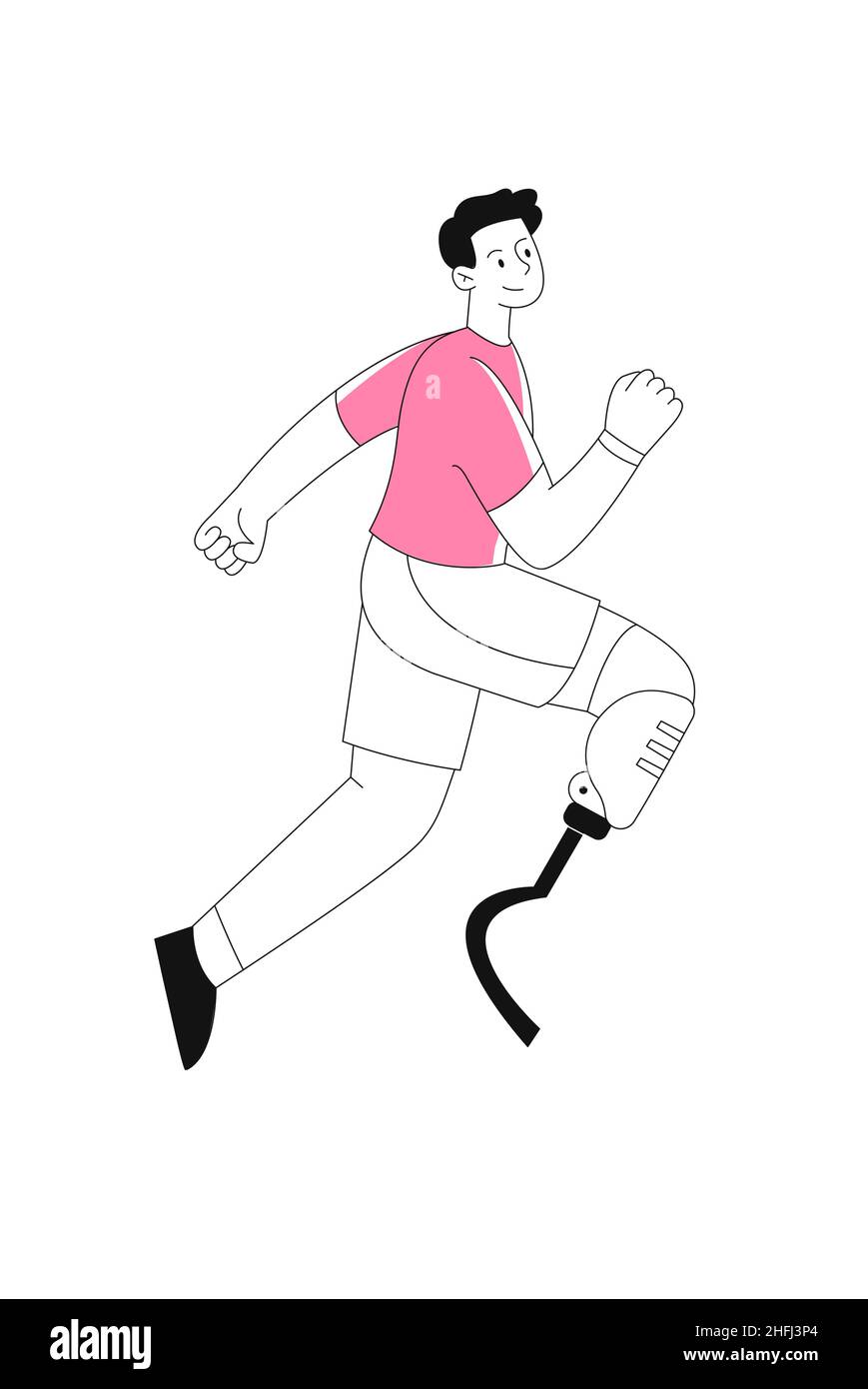 Rehabilitation prosthesis Stock Vector Images - Alamy