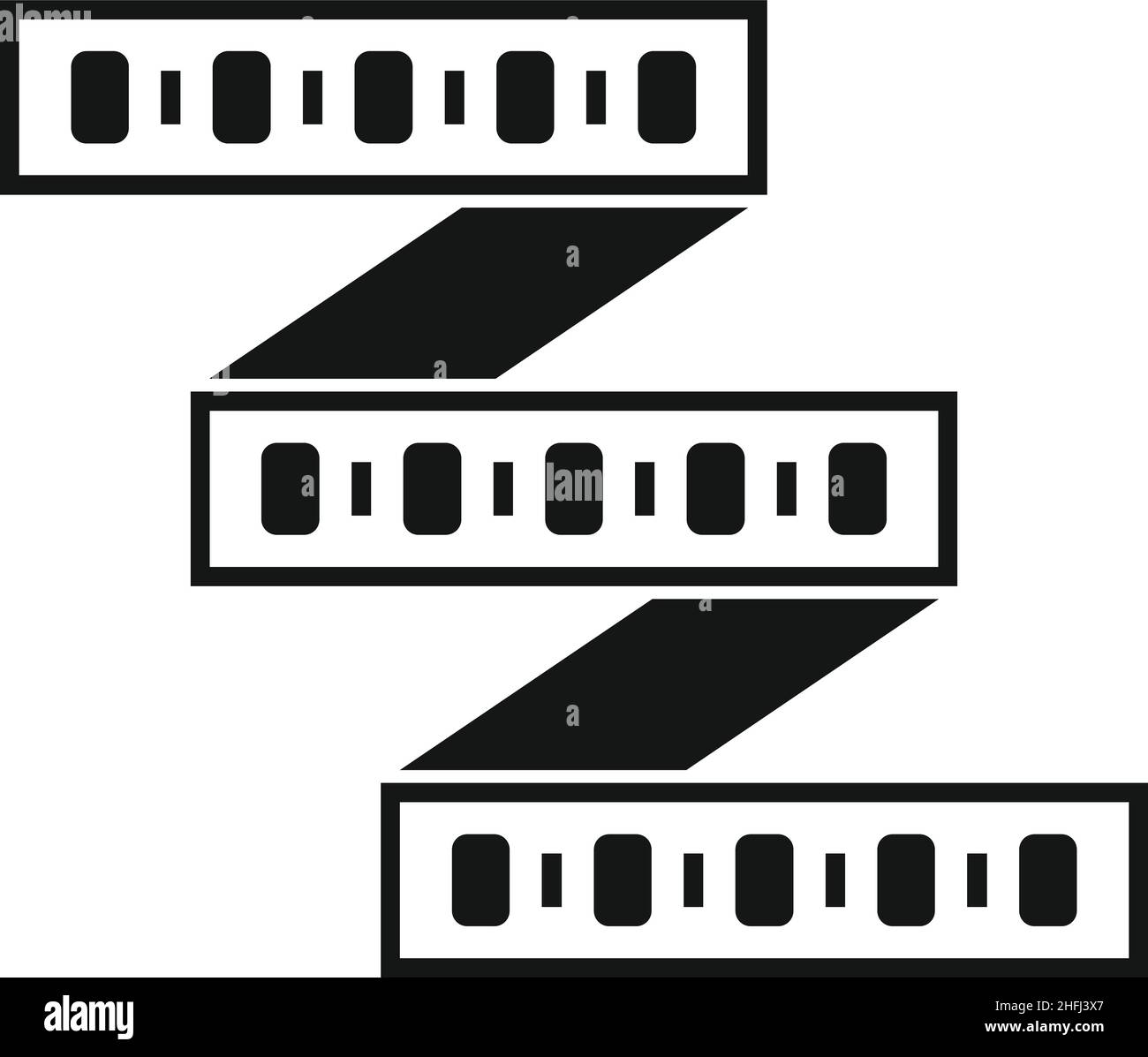 Led tape icon simple vector. Strip light. Diode stripe Stock Vector ...