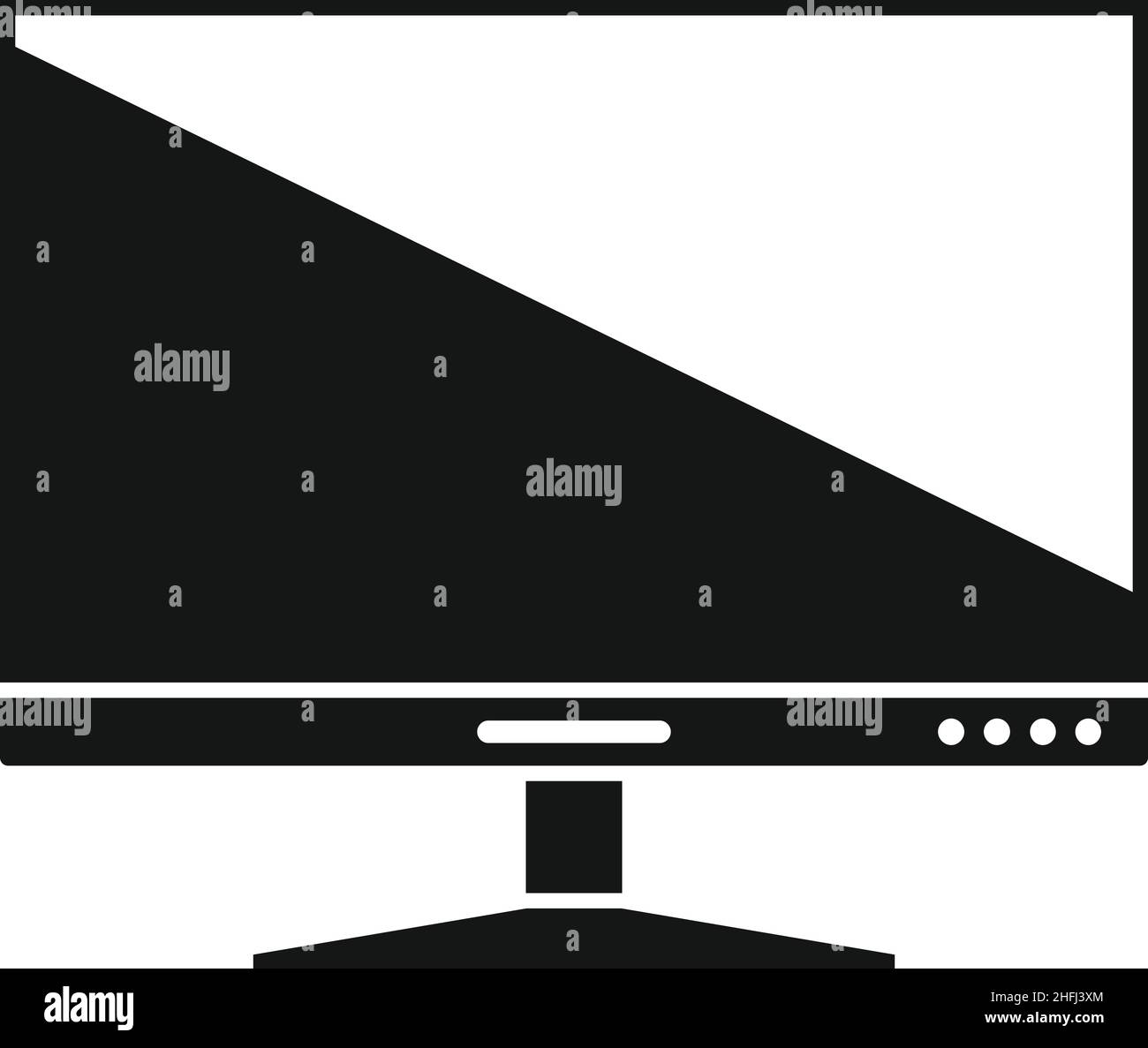 Frameless monitor icon simple vector. Computer screen. Pc display Stock Vector Image & Art - Alamy