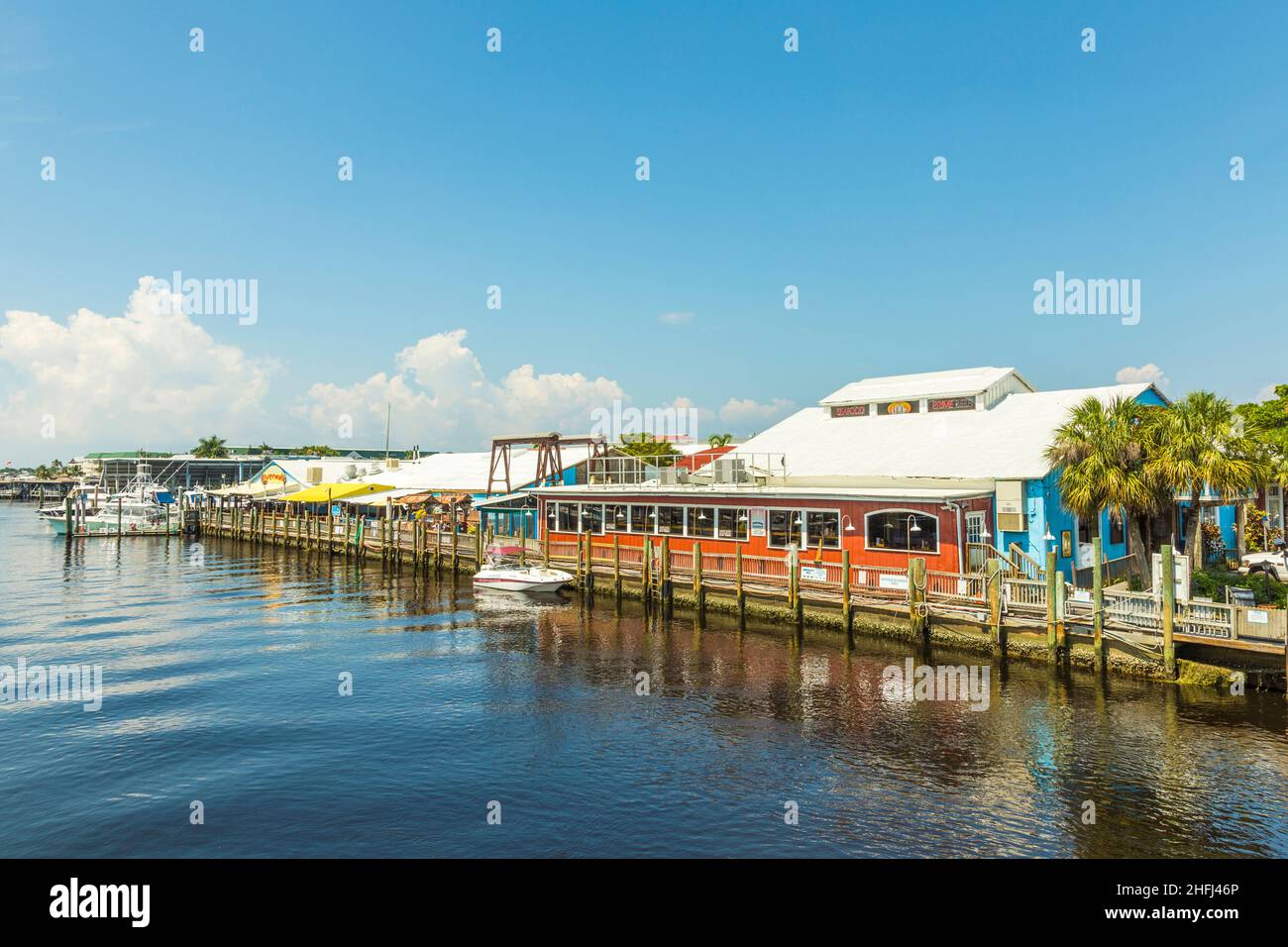 old city dock in tropical Naples Florida Stock Photo - Alamy