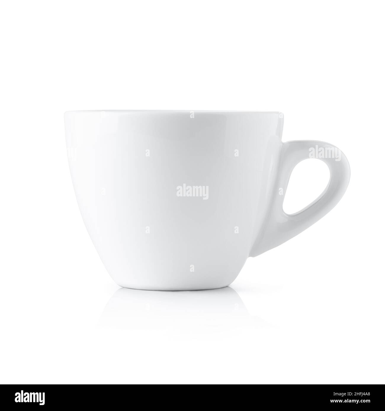 White coffee cup isolated on white background Stock Photo - Alamy